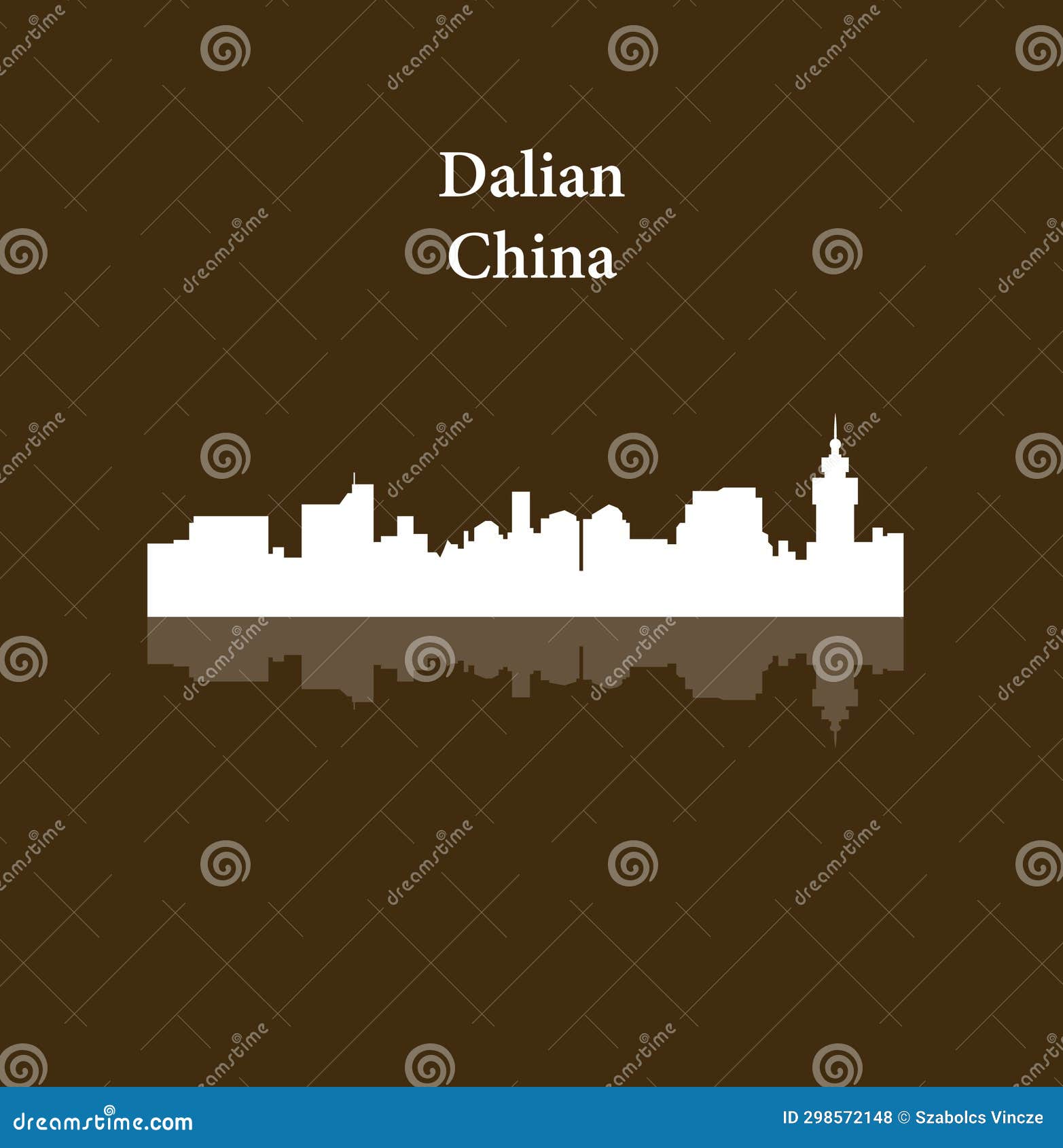Dalian Outline Map Cartoon Vector | CartoonDealer.com #334843573
