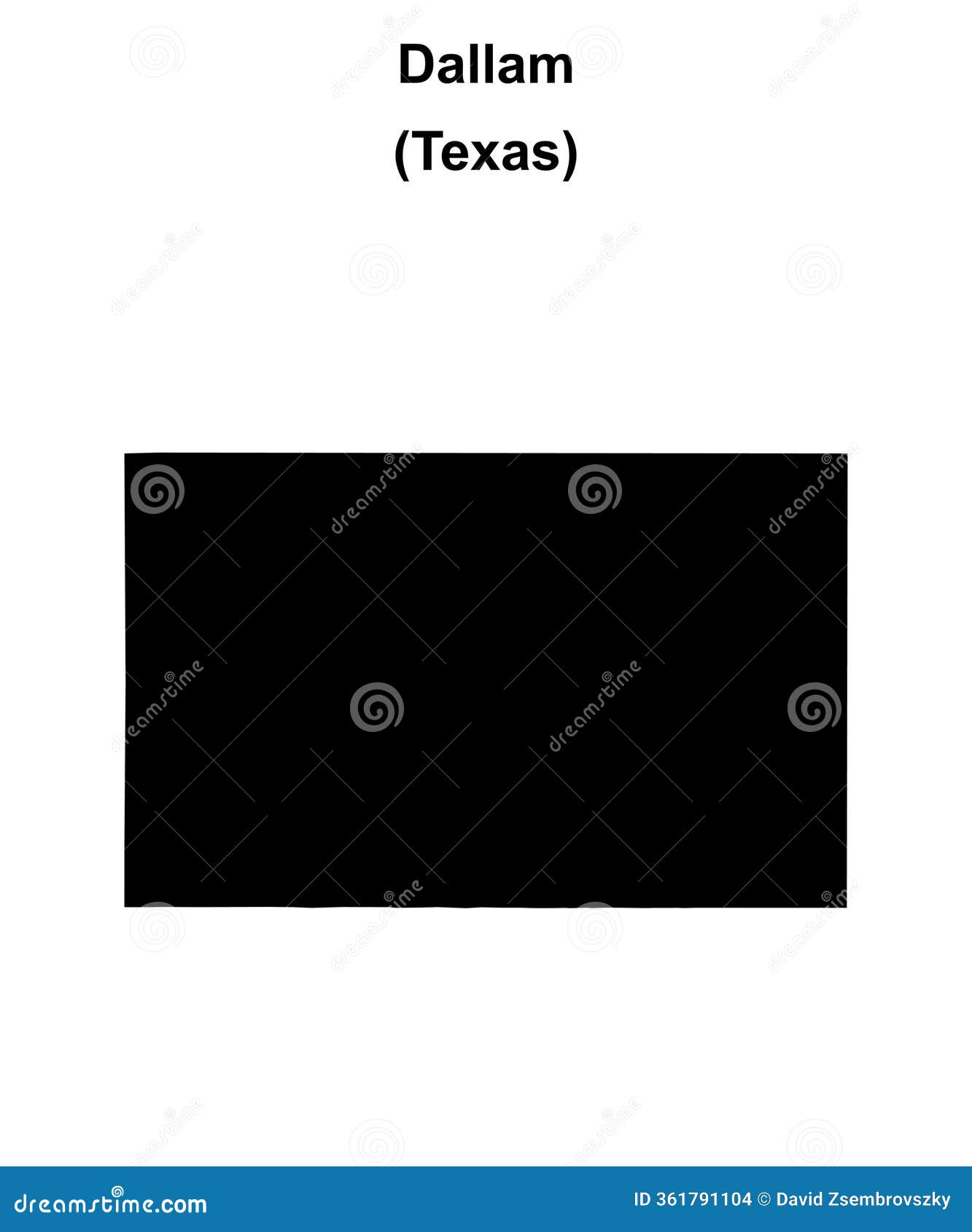 Dallam outline map stock illustration. Illustration of vector - 361791104