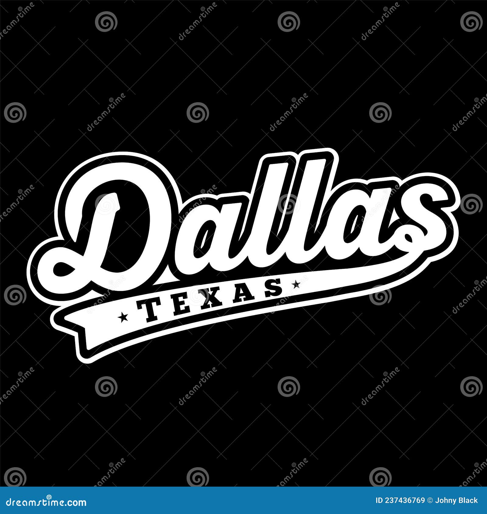 Dallas Texas Lettering Design. Dallas Typography Design. Vector and ...