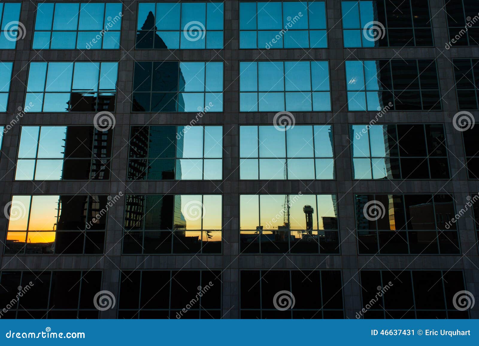 Dallas cityscape stock image. Image of concrete, windows - 46637431