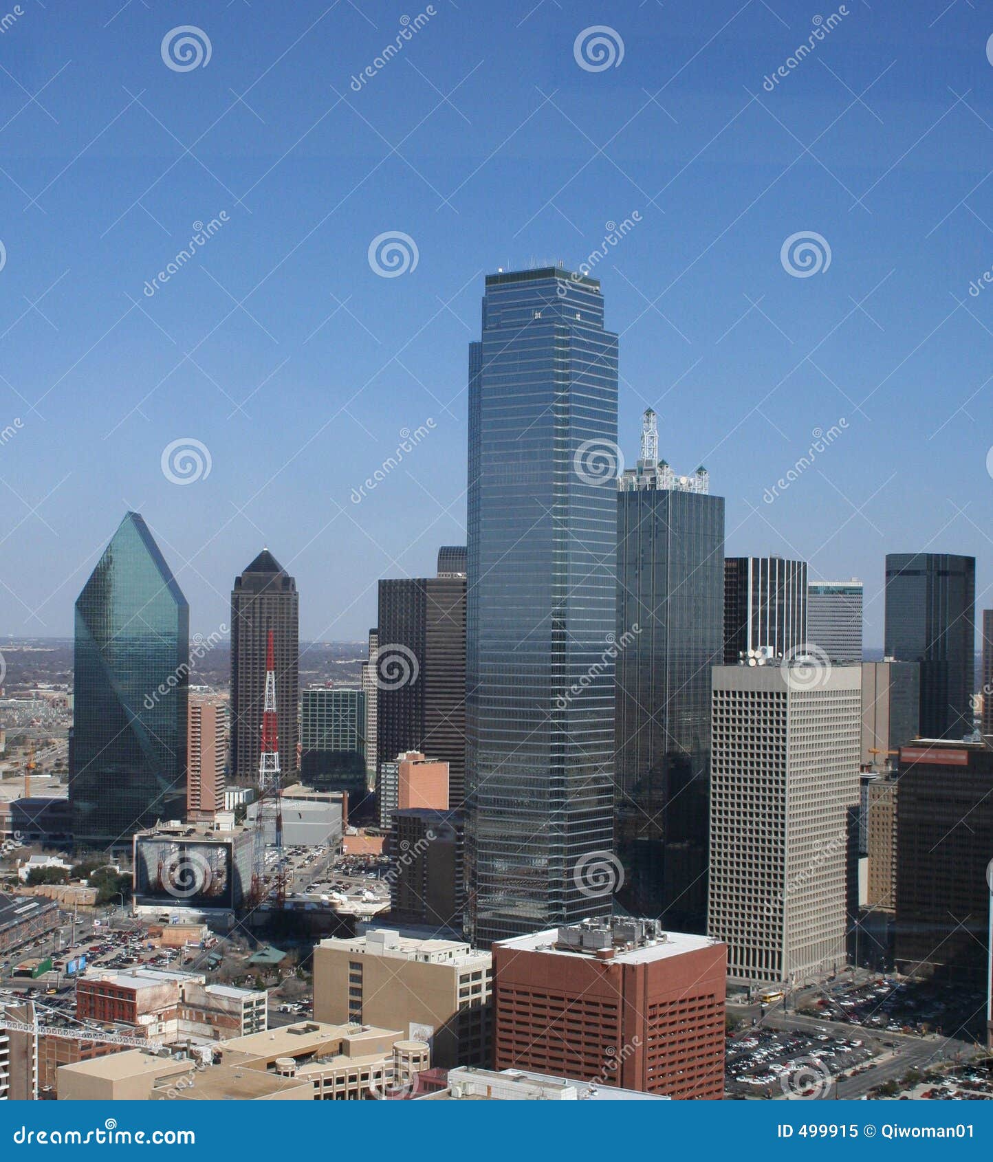Dallas Del Centro - Vista Aerea Immagine Stock - Immagine di america ...