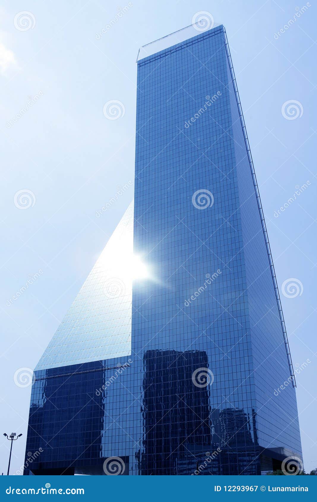 Dallas Downtown City Mirror Skyscraper Buildings Stock Image - Image of ...