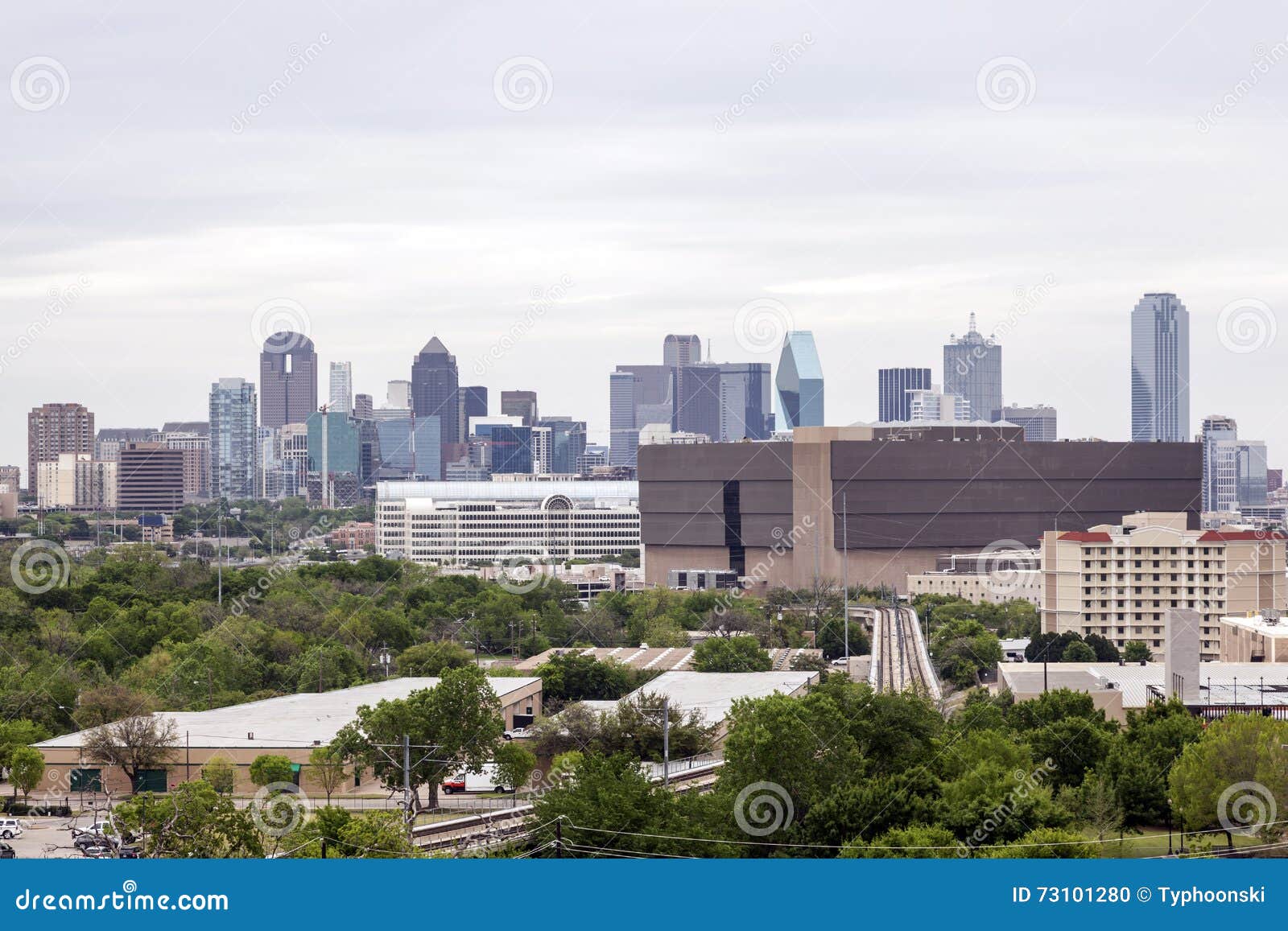 Dallas Downtown View stock photo. Image of architecture - 73101280