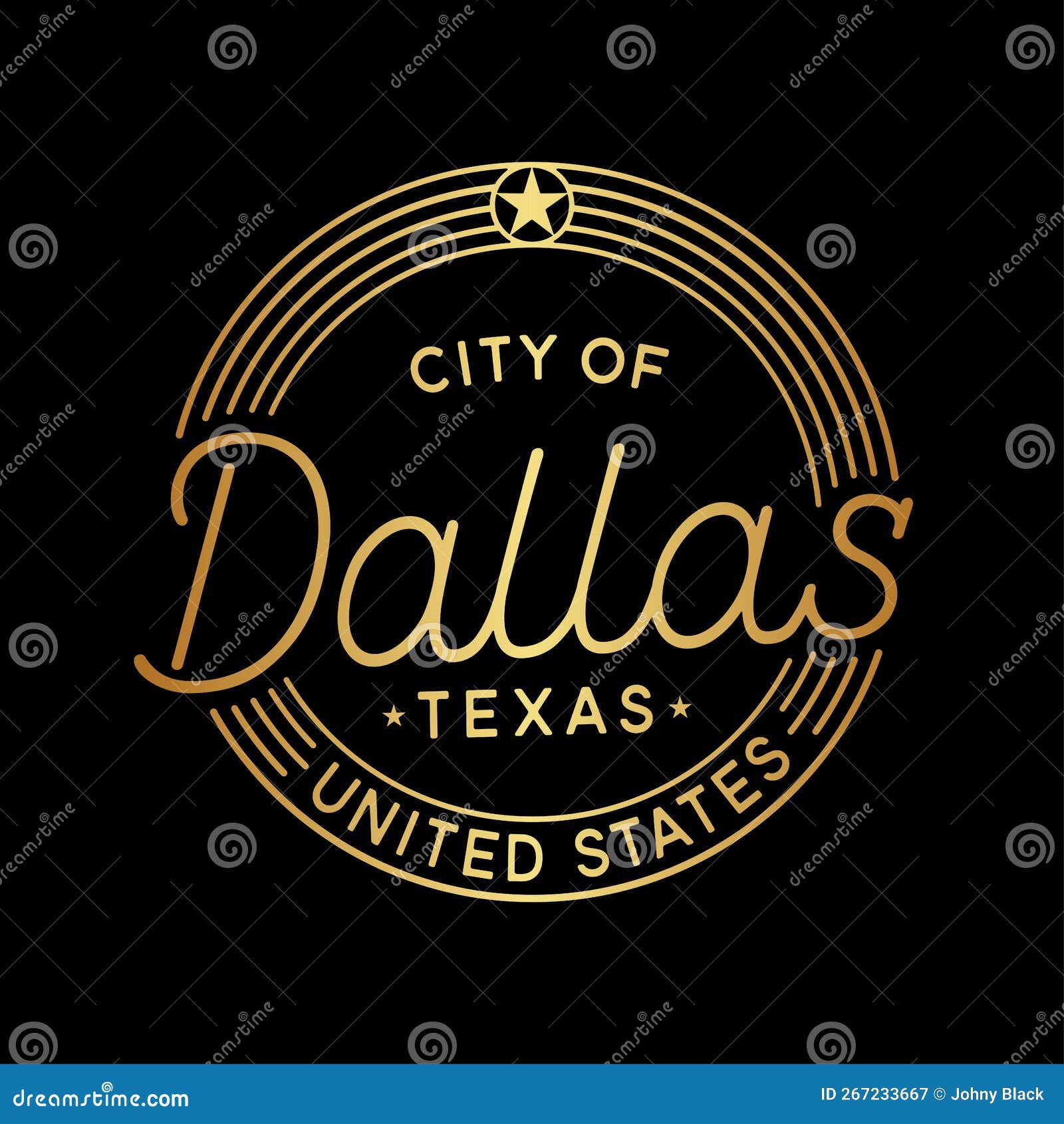 City of Dallas Vector Design Template. Dallas Texas Logotype. Vector ...