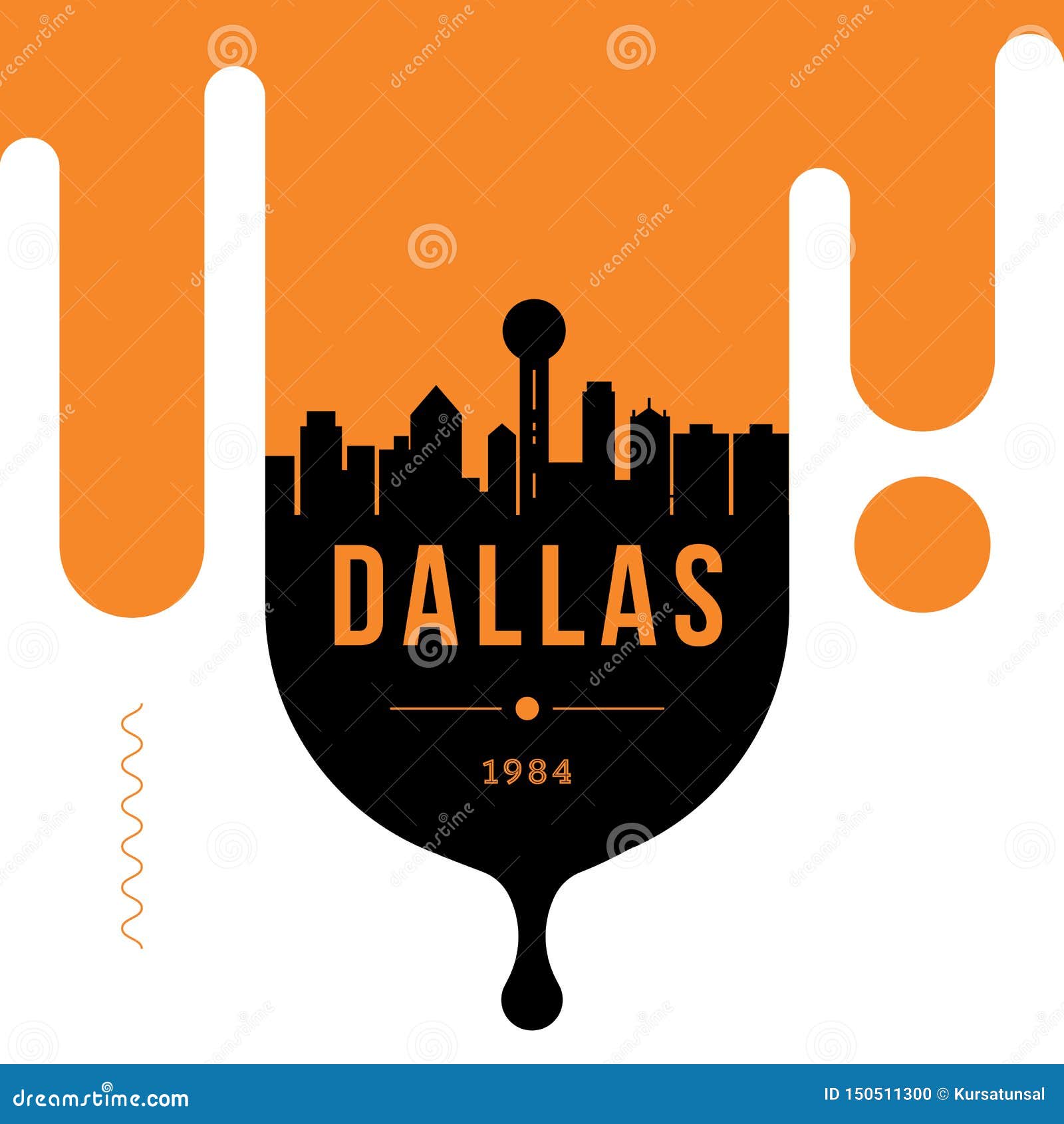 Dallas Map Infographic Vector Isolated Illustration | CartoonDealer.com ...