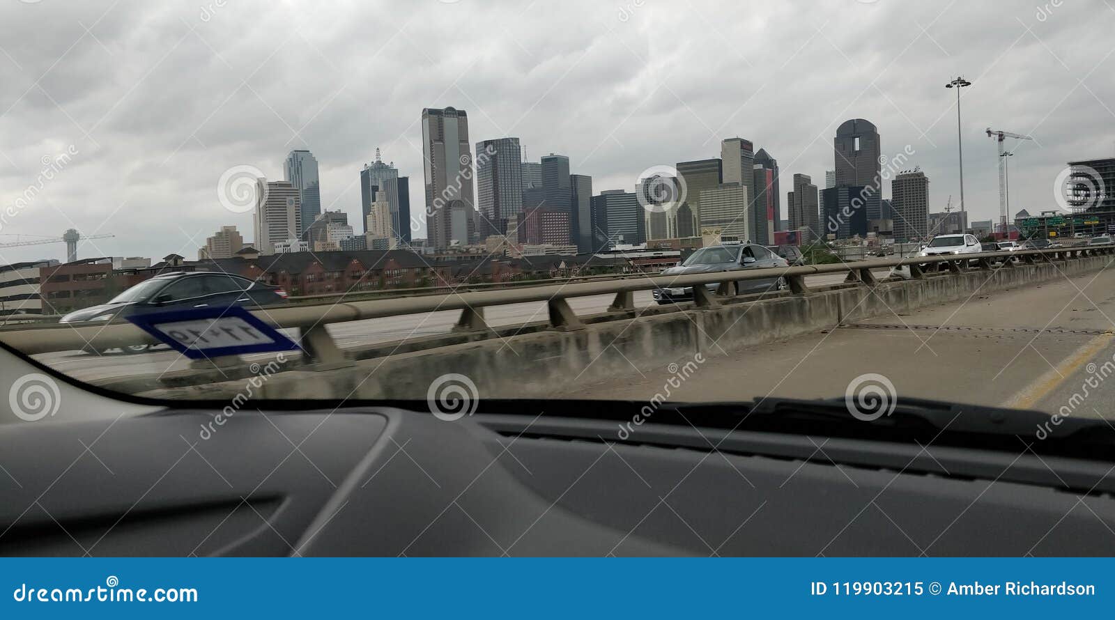 Dallas Skyline during the Day Editorial Image - Image of interstate ...