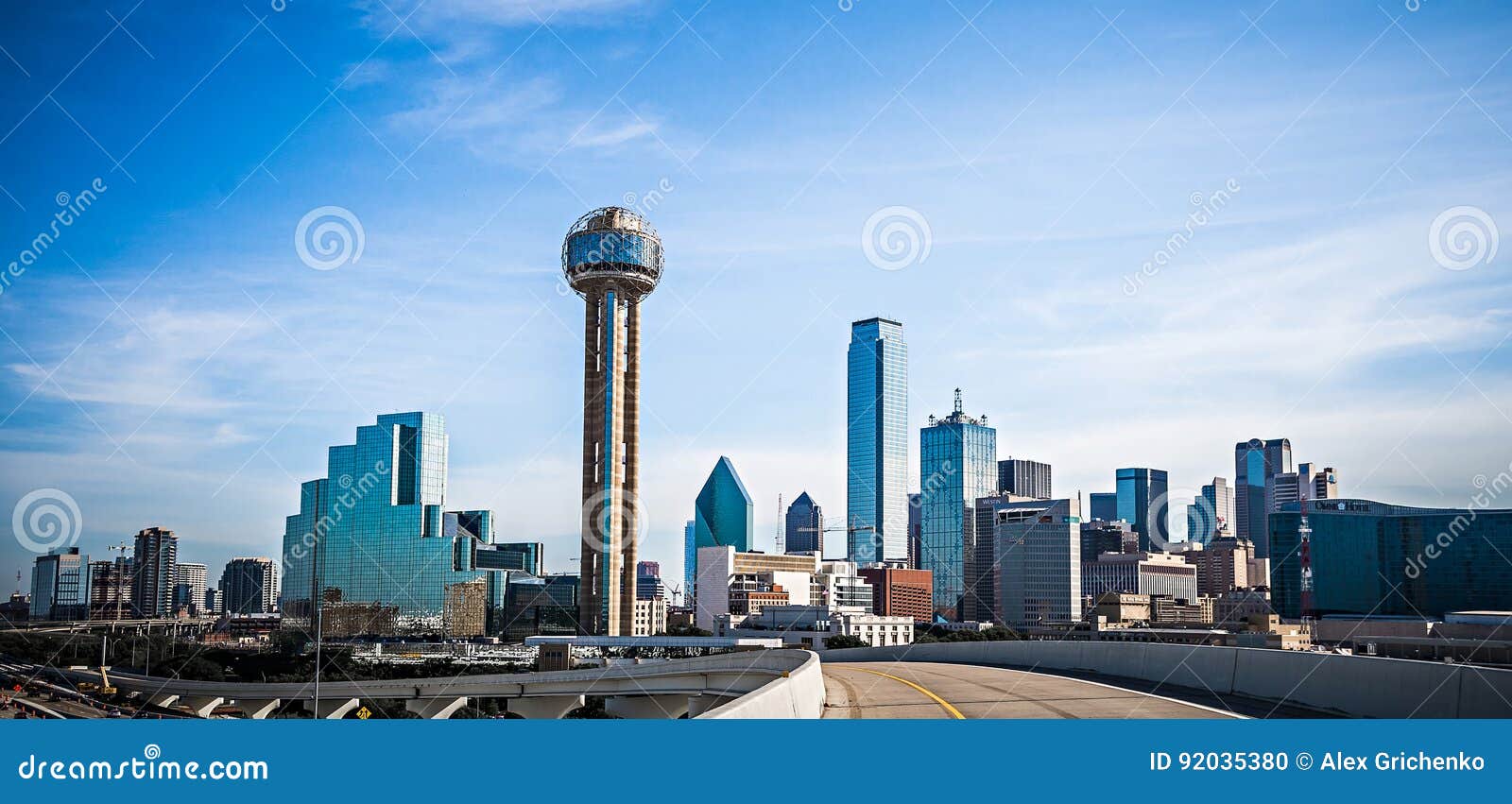 Dallas Texas City Skyline and Downtown Editorial Image - Image of ...