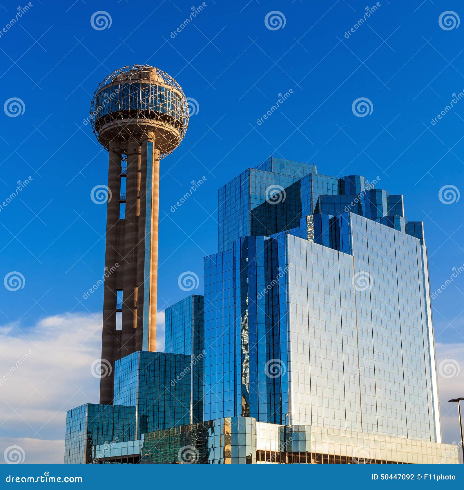 Dallas, Texas Cityscape with Blue Sky Stock Photo - Image of skyline ...