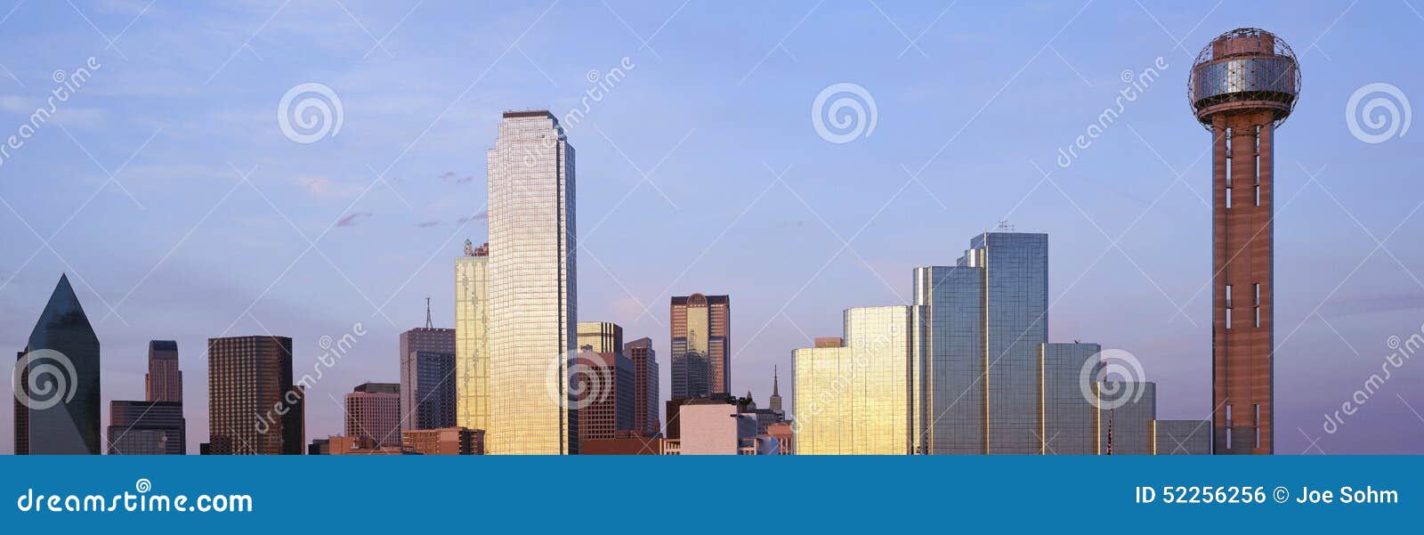 Dallas, Texas skyline stock photo. Image of panorama - 52256256