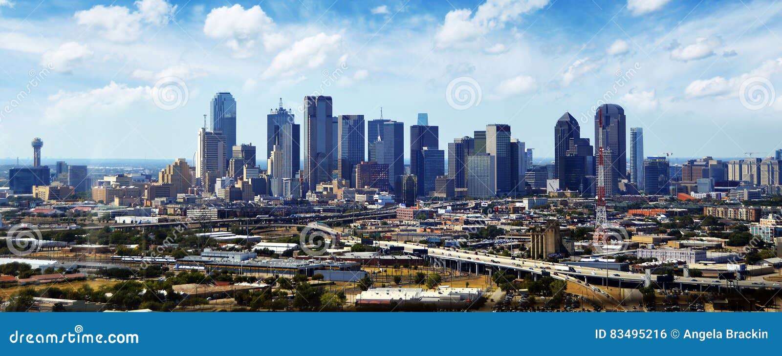 Dallas Texas Skyline stock photo. Image of business, building - 83495216