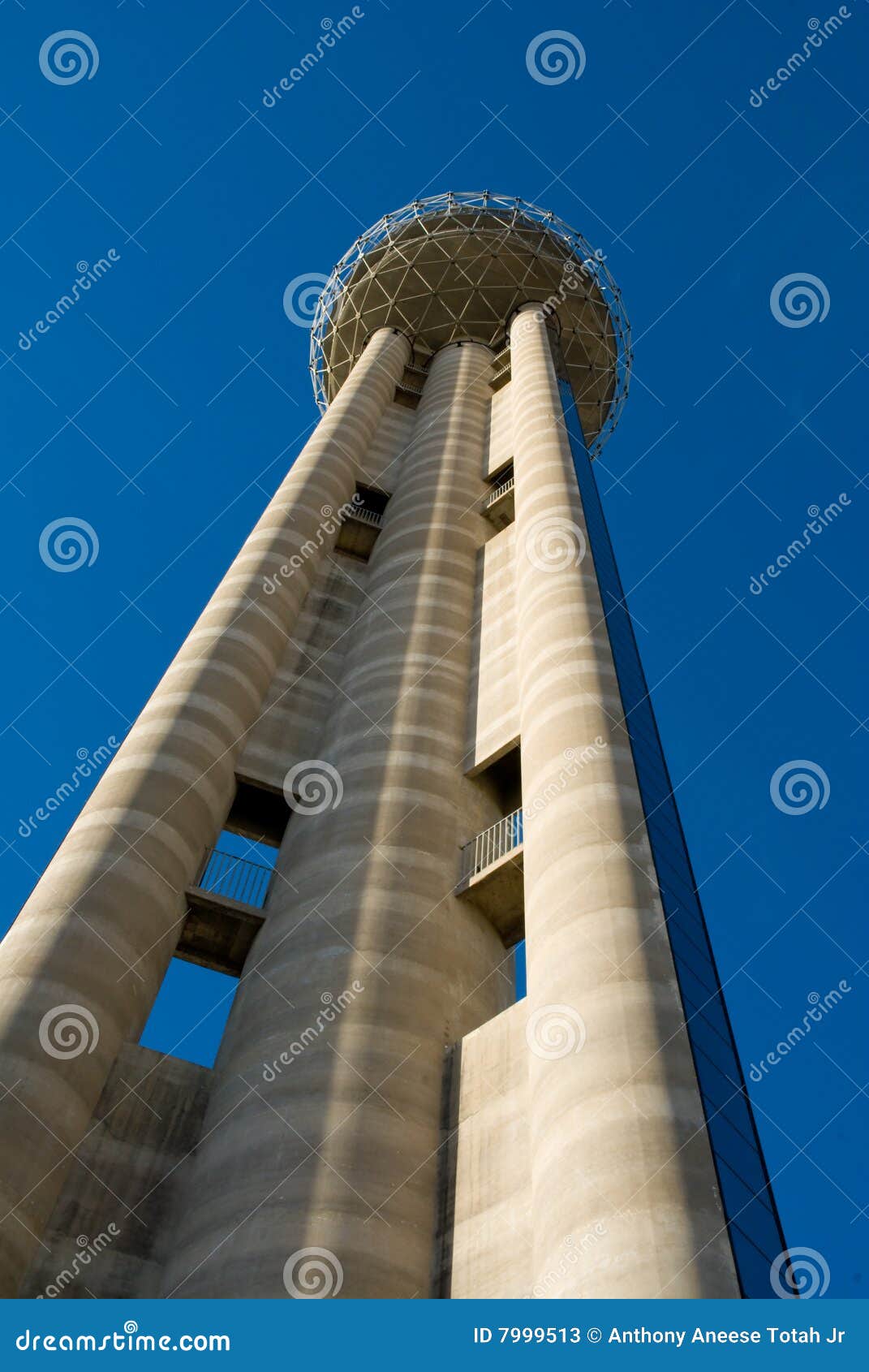 Dallas Tower stock image. Image of reunion, landmark, glass - 7999513