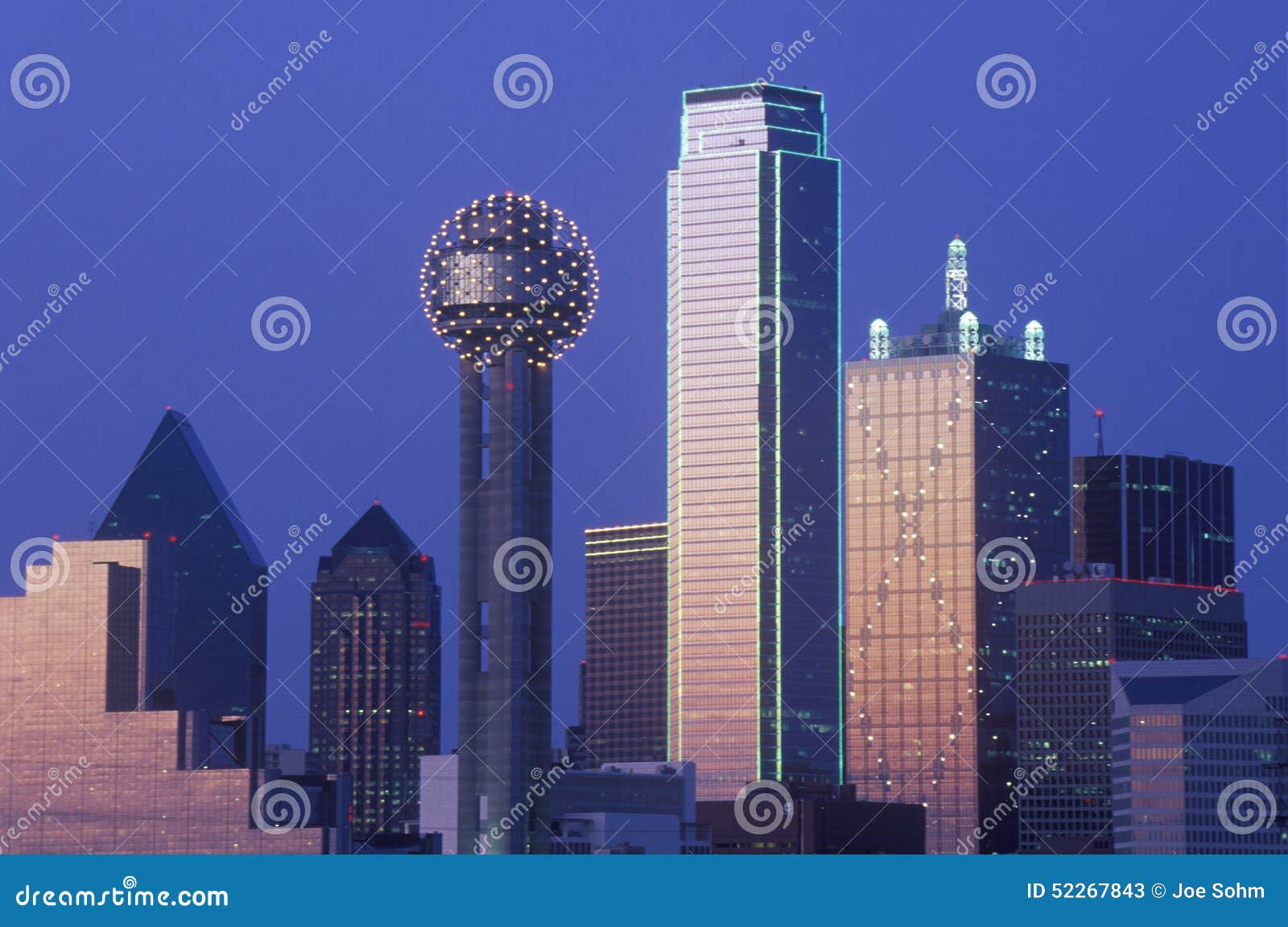 Reunion Tower And Light Rail Train Editorial Image | CartoonDealer.com ...