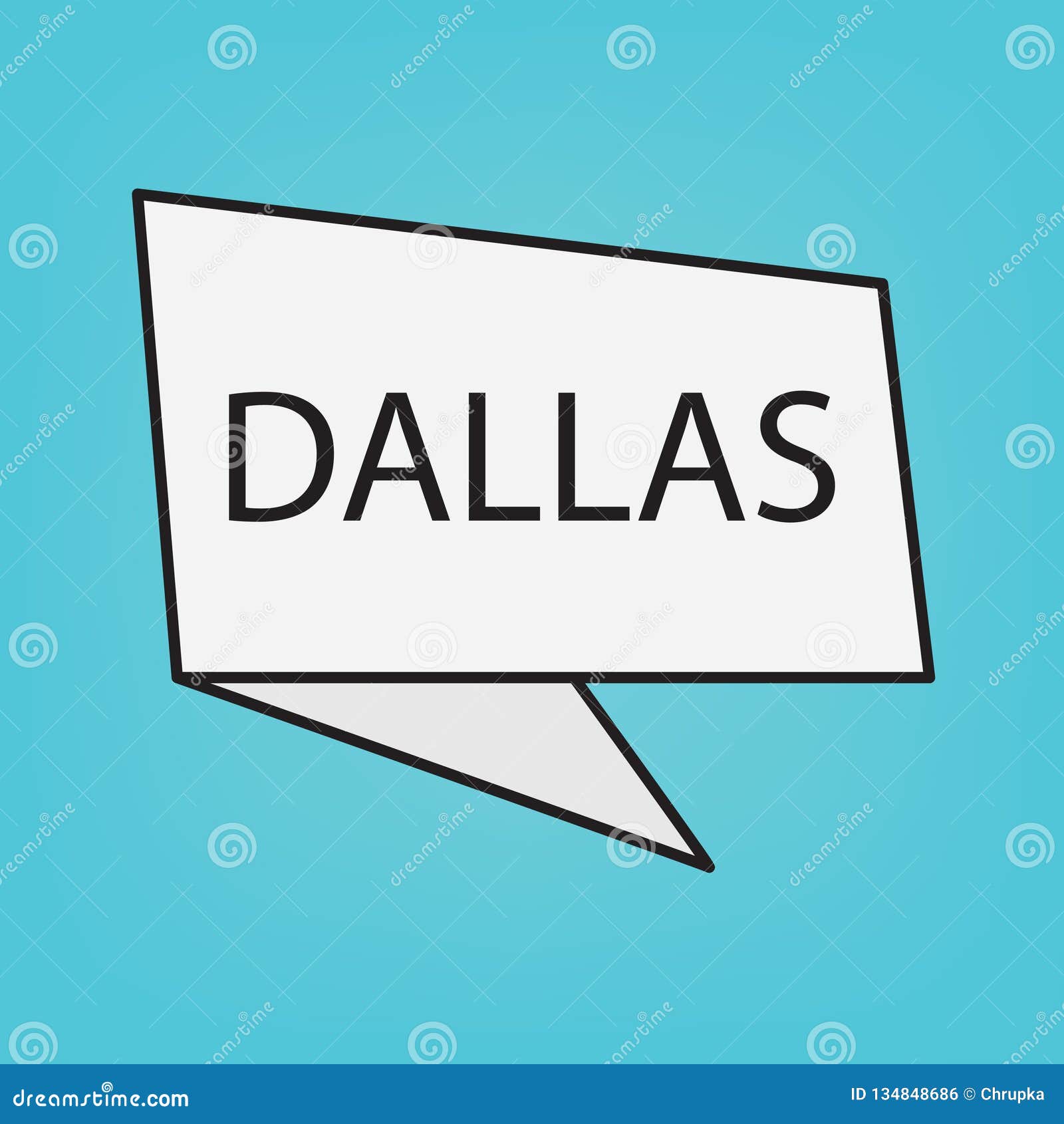 Dallas word on a sticker stock vector. Illustration of flat - 134848686