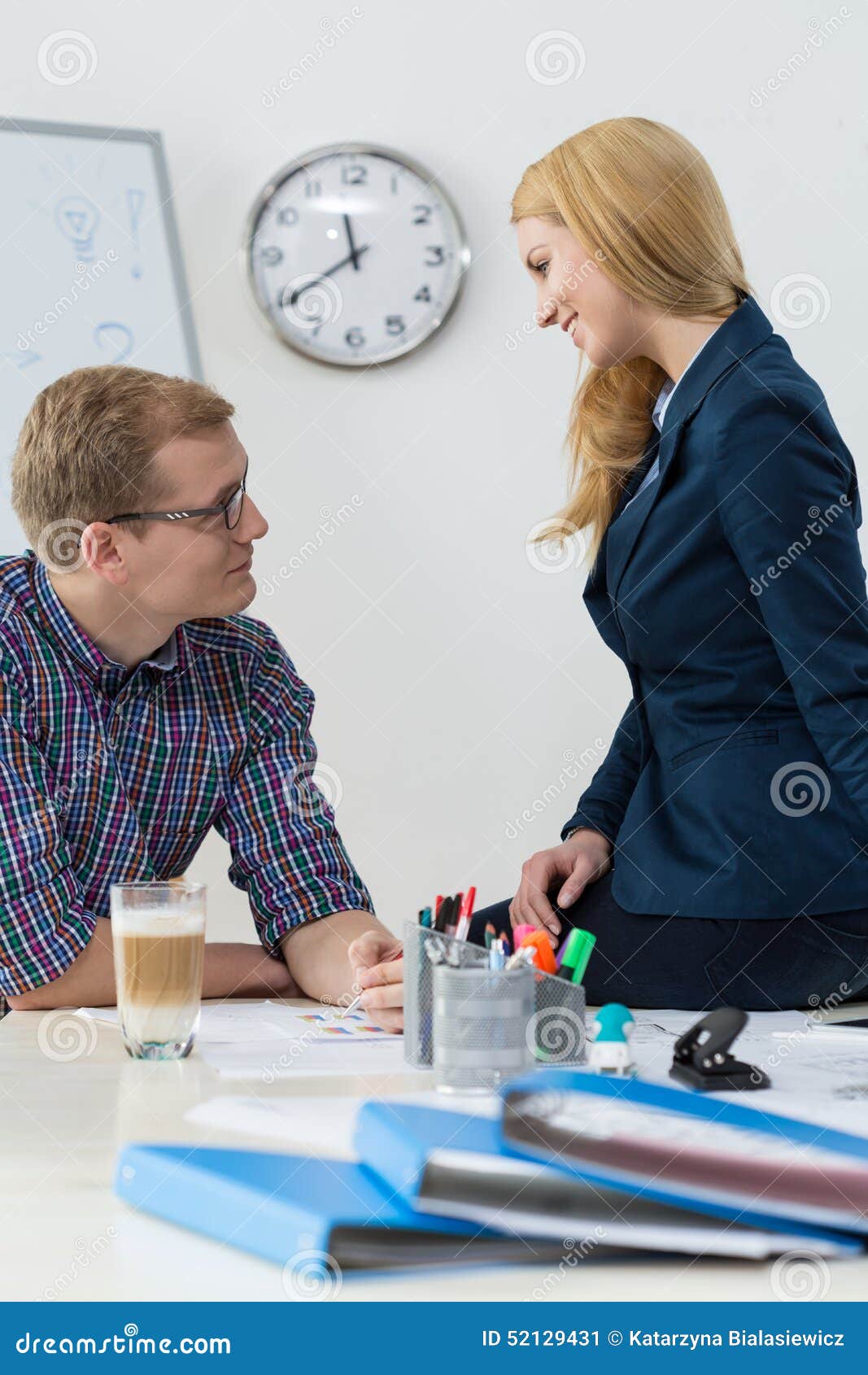 Dalliance in the office stock image. Image of house, office - 52129431