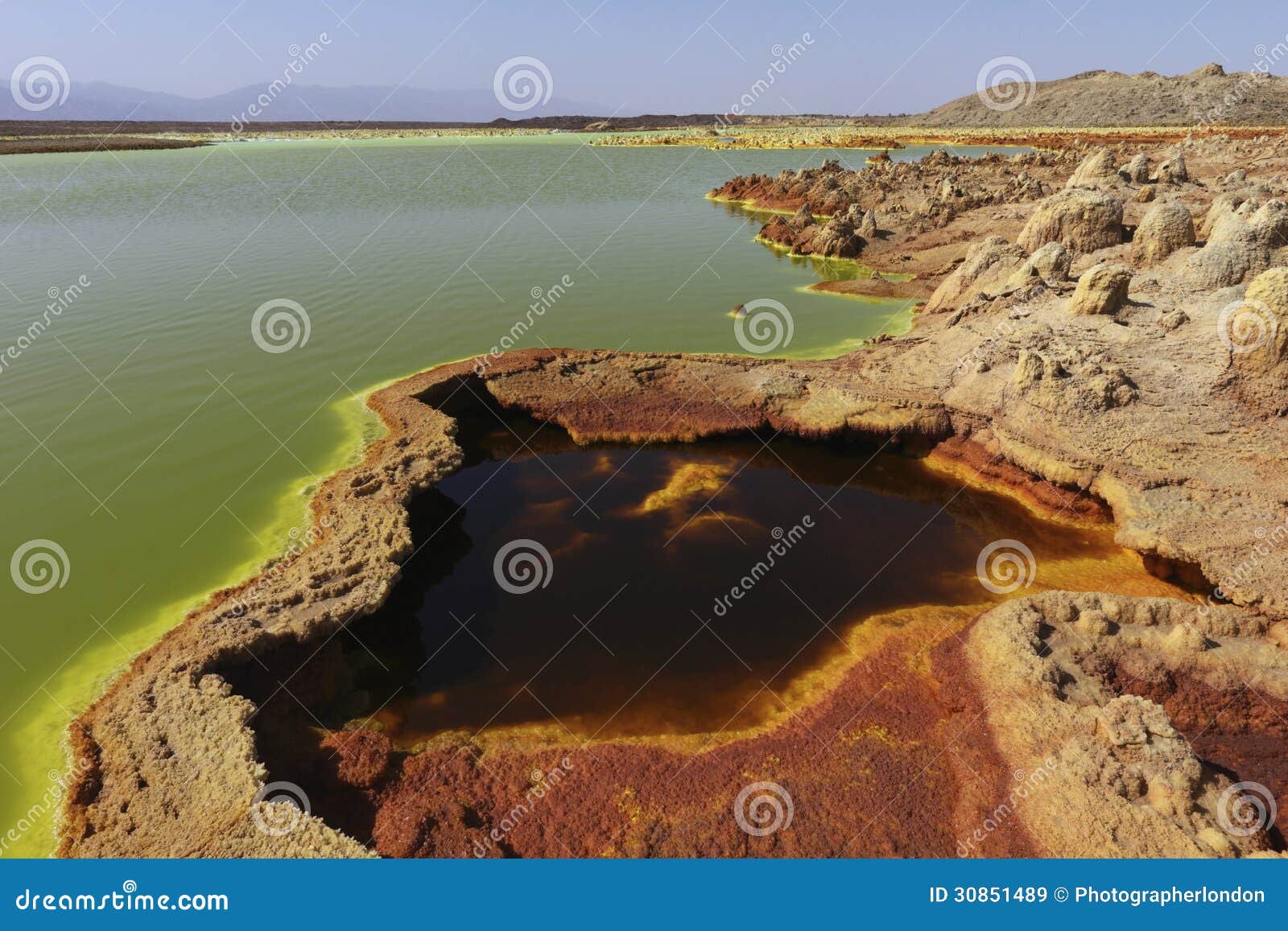 Dallol Volcano Danakil Depression Ethiopia Stock Image - Image of ...