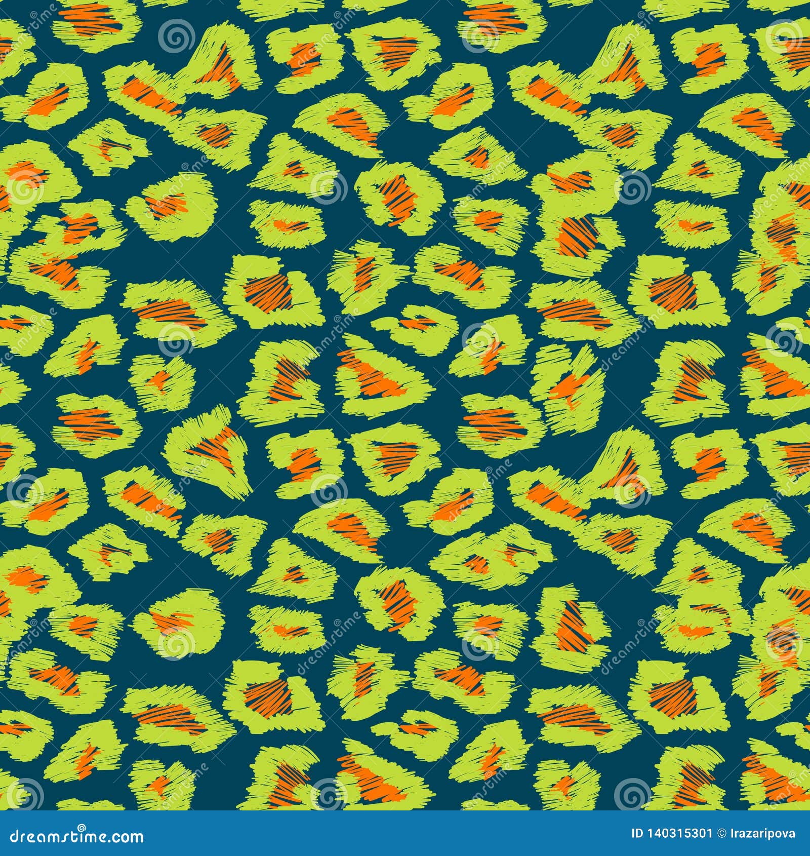 Dalmatian Seamless Pattern. Horizontal Background, Black Chaotic Spots ...