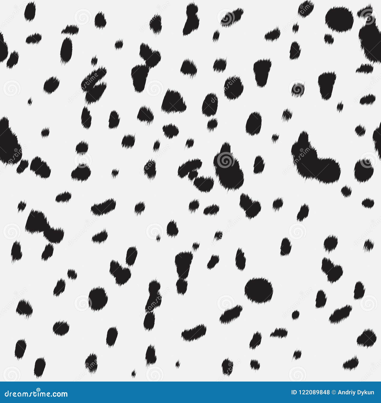 Dalmatian skin texture stock vector. Illustration of black - 122089848