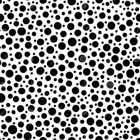 Dalmation Dot Vector Seamless Pattern Background. Backdrop Texture with ...