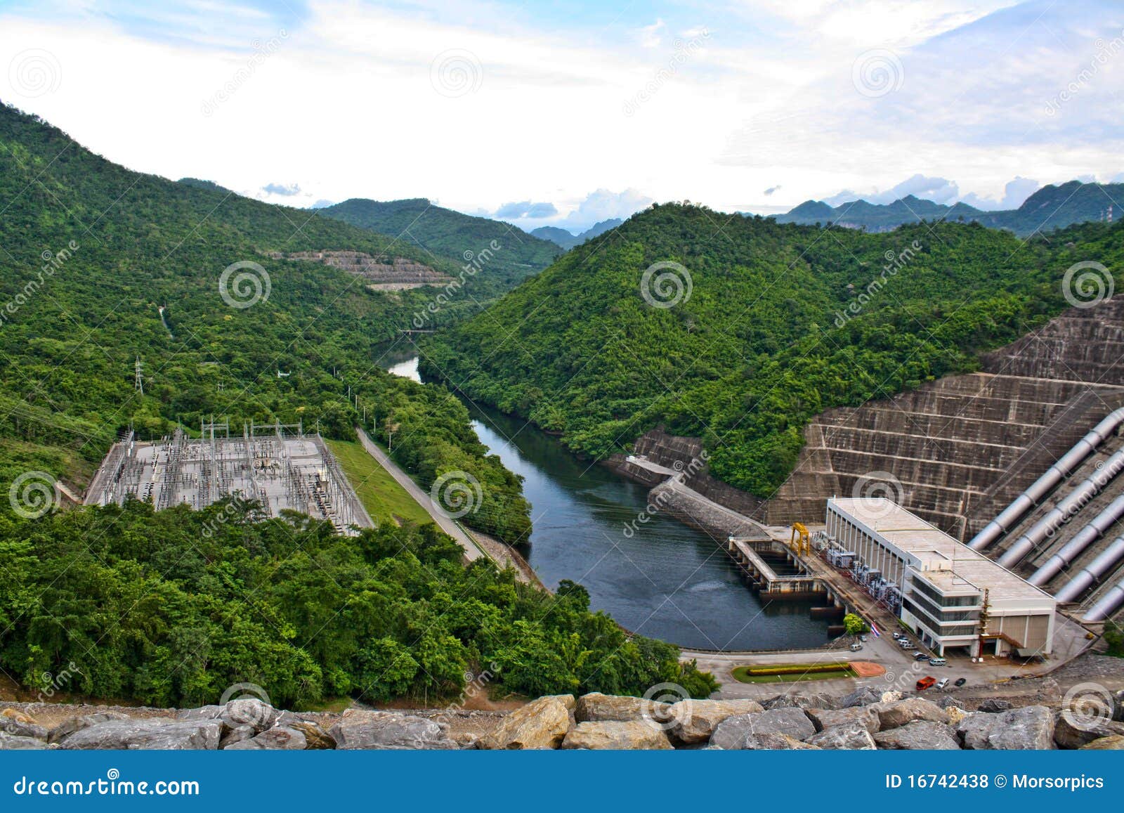 Dam stock photo. Image of mountain, generating, east - 16742438
