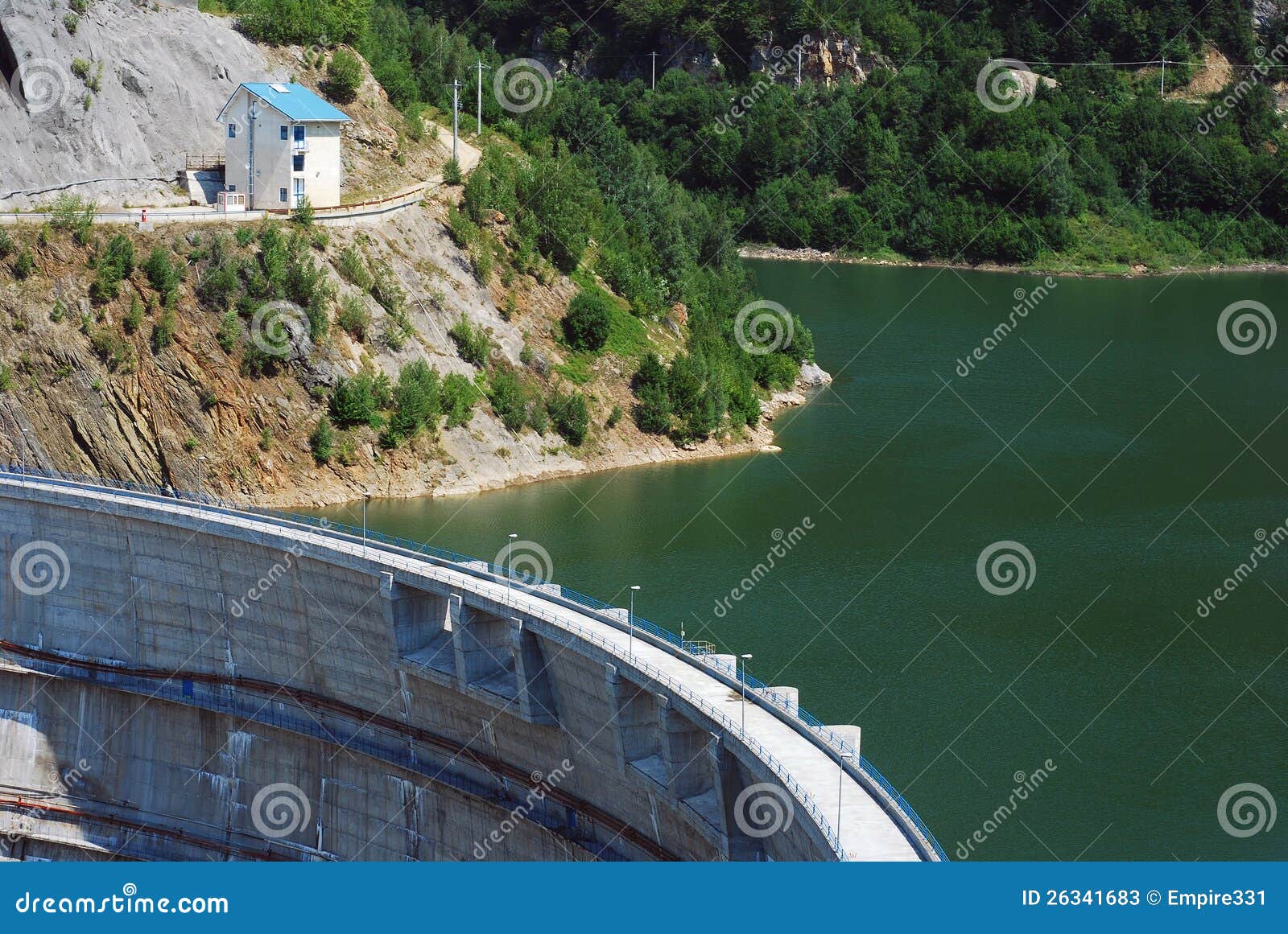 Dam stock image. Image of structure, generator, energy - 26341683