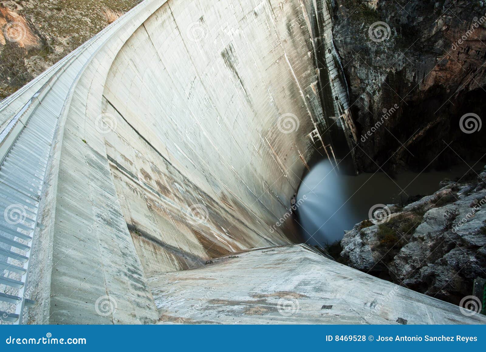 Dam from above stock photo. Image of concrete, clean, long - 8469528