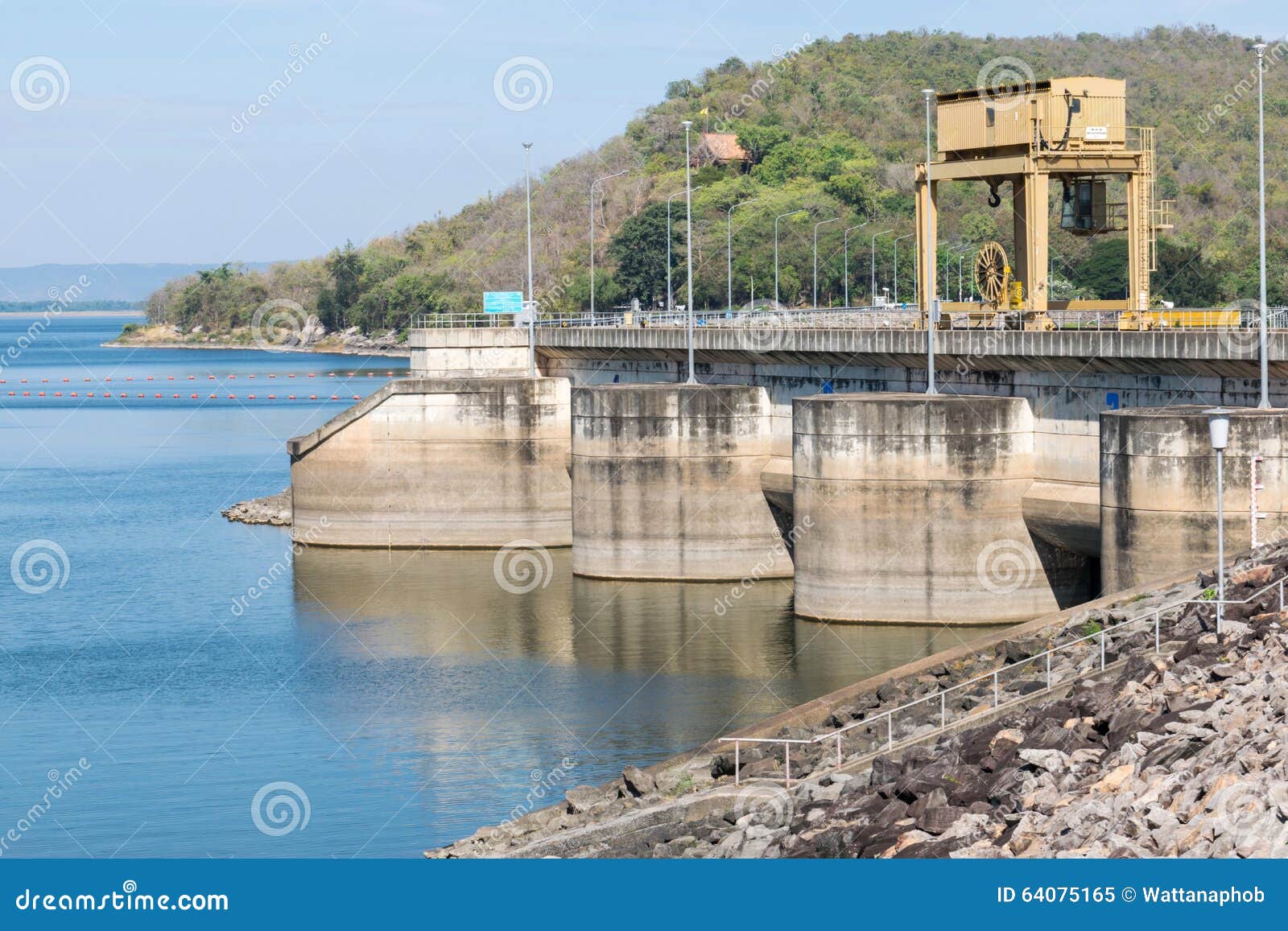 Dam or barrage stock image. Image of natural, nature - 64075165