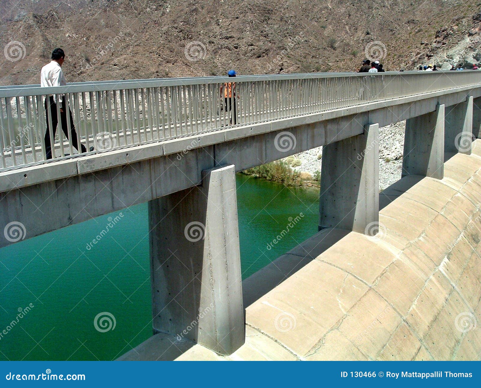Dam Bridge stock photo. Image of save, collect, water, construction ...