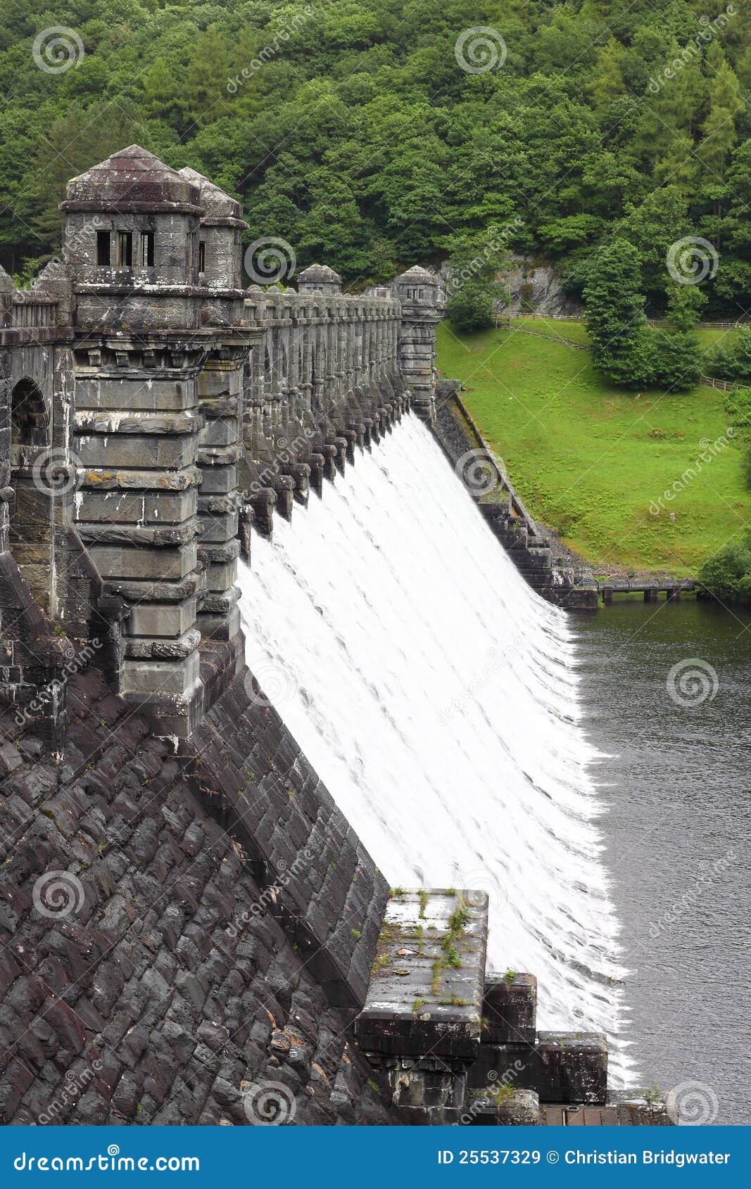 Dam C stock image. Image of stone, energy, arches, brick - 25537329
