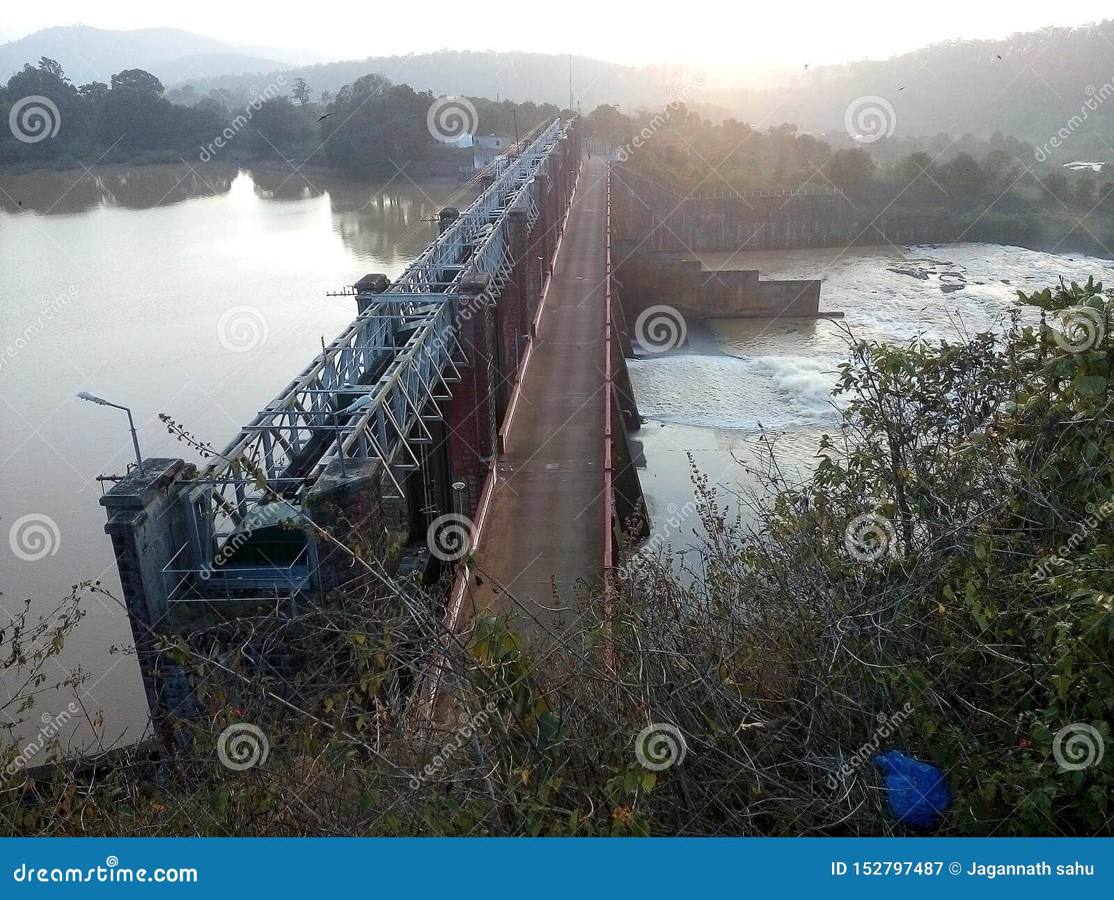Dam Check Post of Andhra and Odisha Border Stock Image - Image of check ...