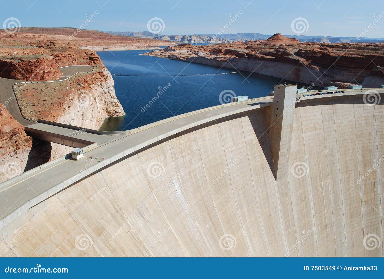 Dam on Colorado River stock image. Image of energy, hydro - 7503549