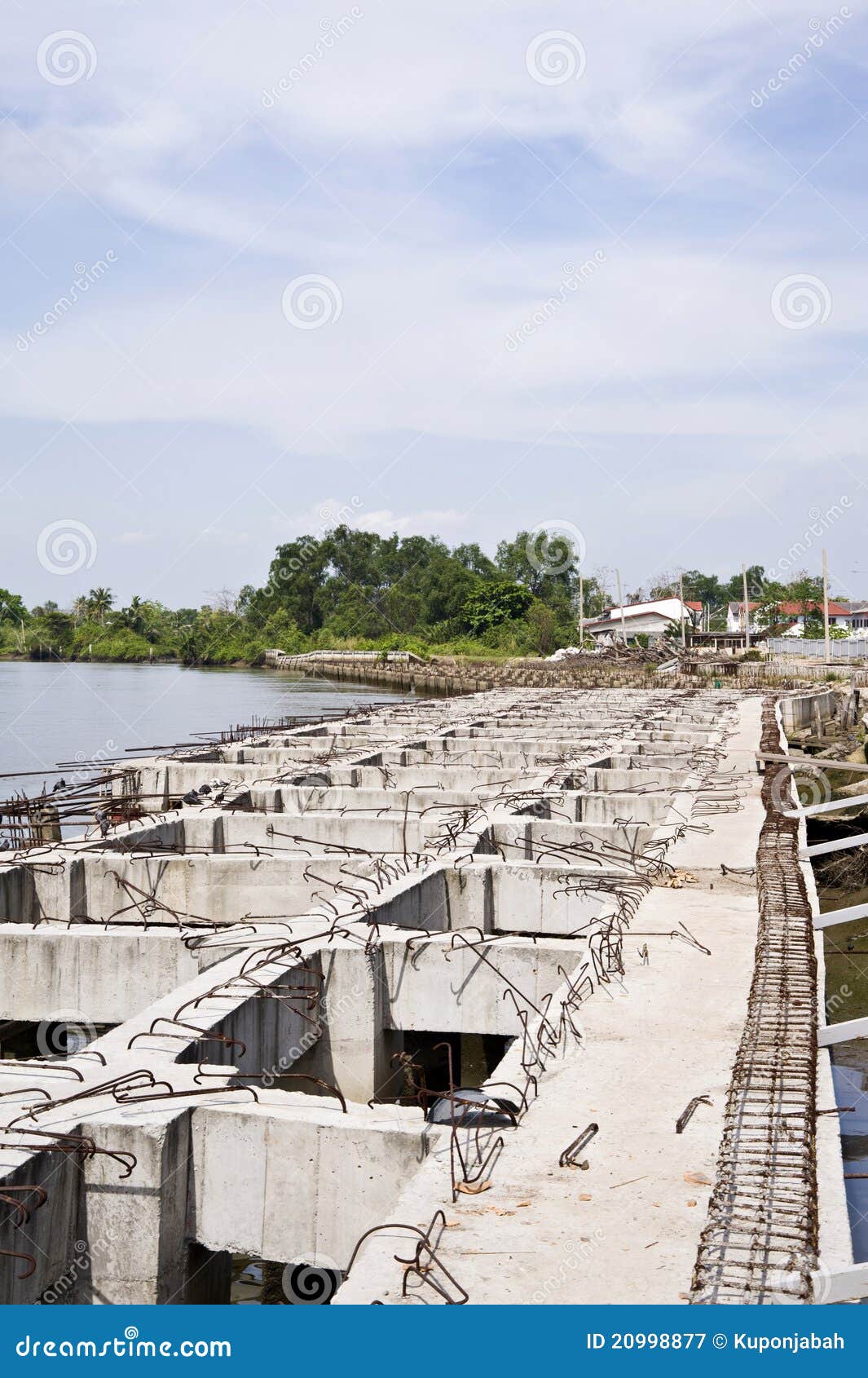 Dam construction stock image. Image of arch, landscape - 20998877