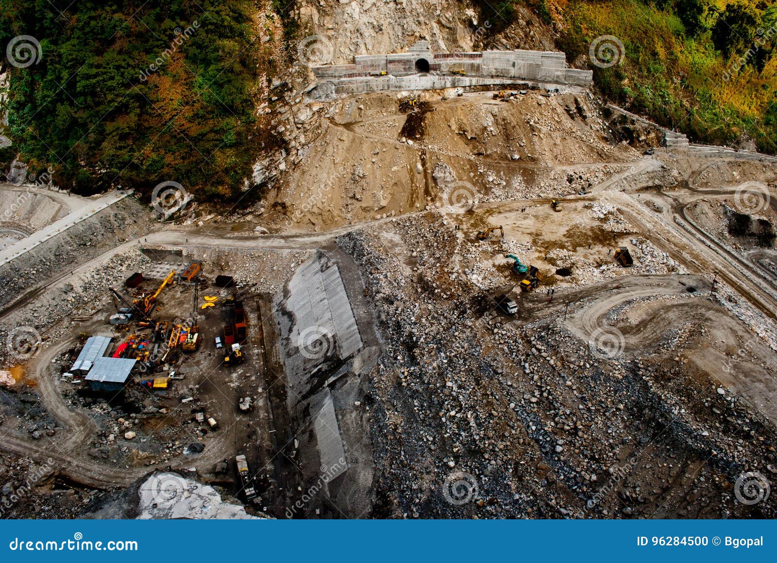 Dam Constructions in Progress Editorial Image - Image of electricity ...