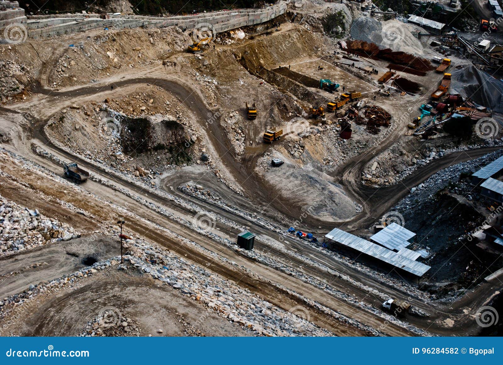 Dam Constructions in Progress Editorial Photography - Image of location ...