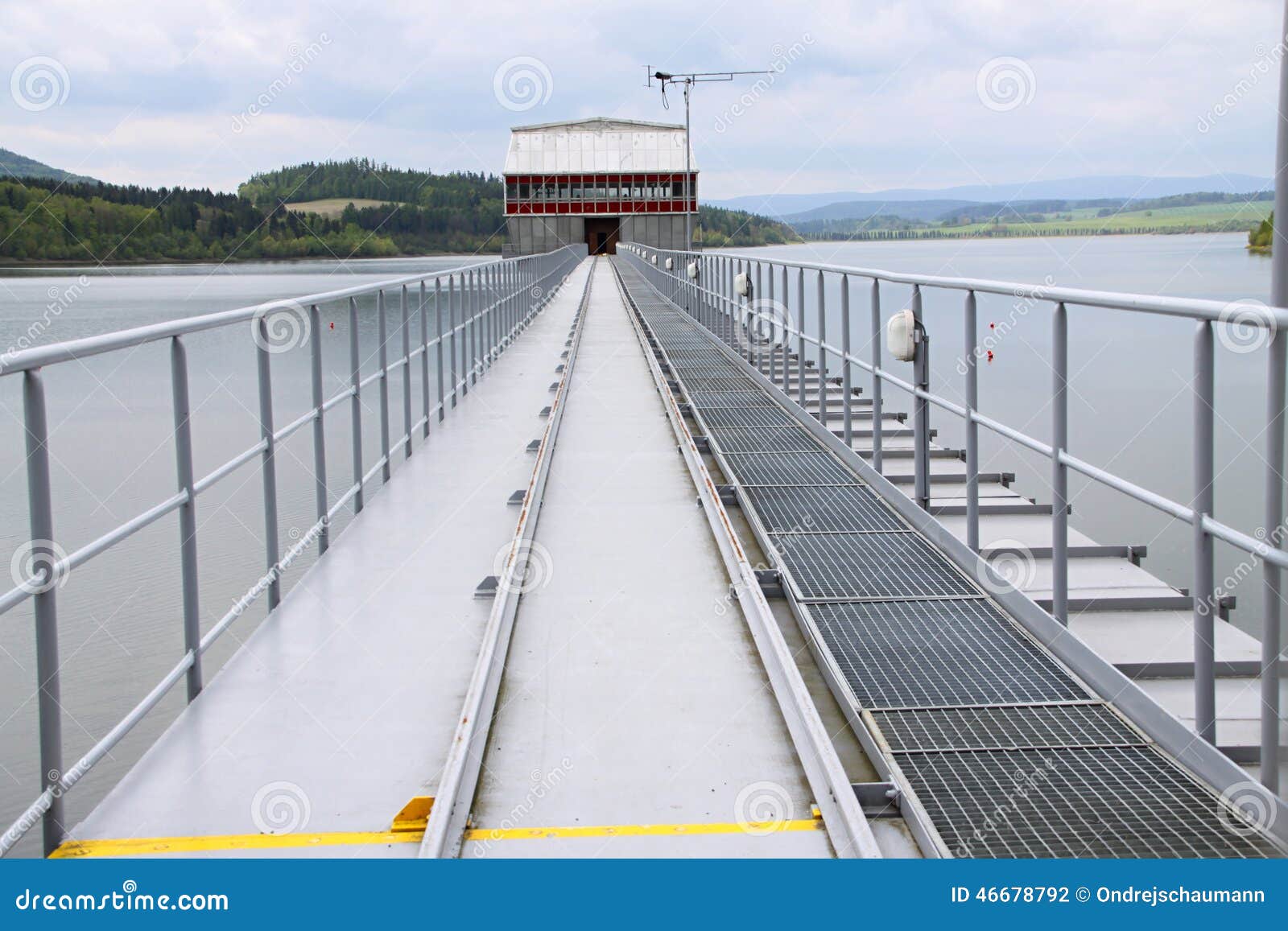 Dam control tower stock photo. Image of nature, wailway - 46678792