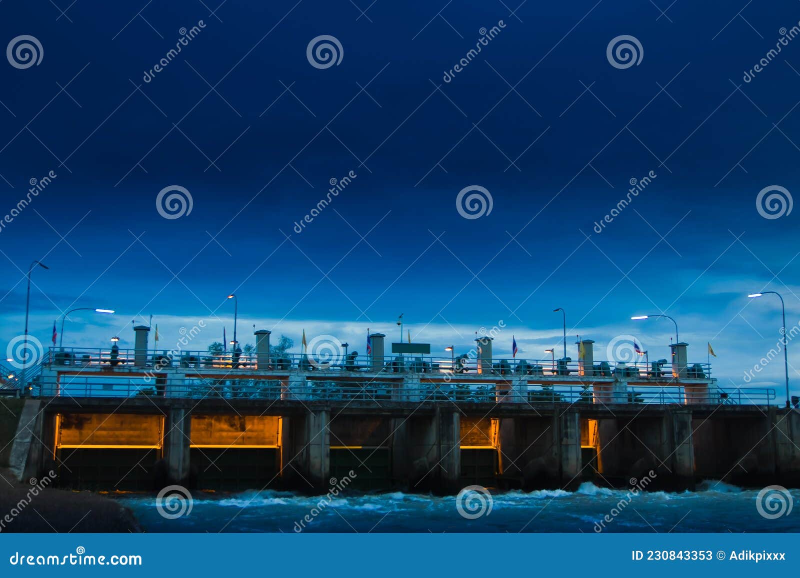 Dam drainage gate stock image. Image of flood, drainage - 230843353