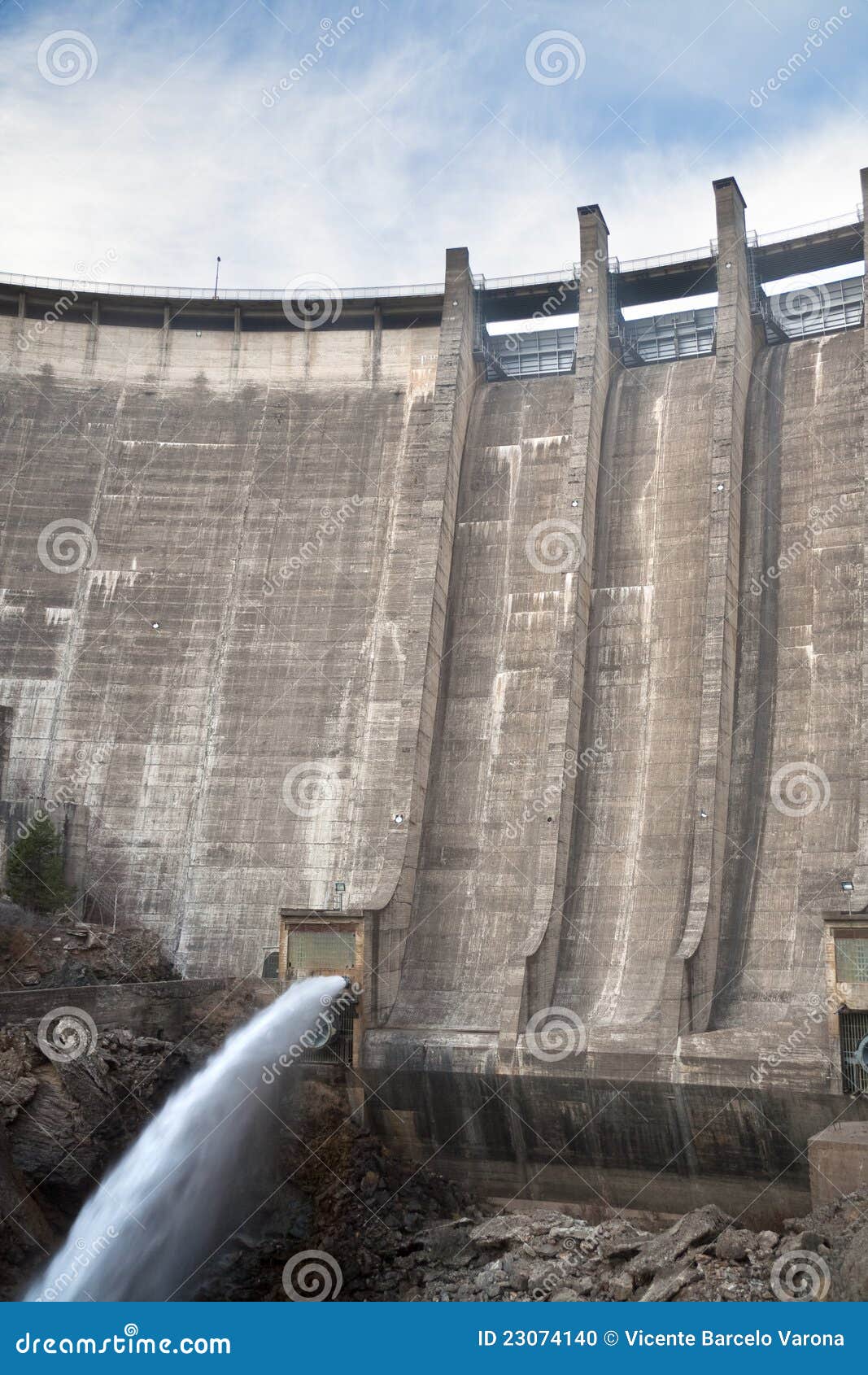Dam draining water stock photo. Image of resources, environment - 23074140