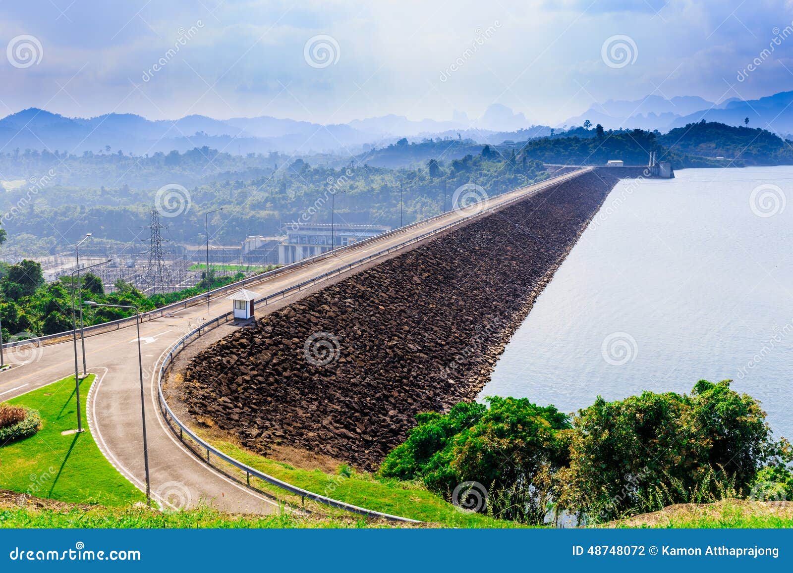Dam stock photo. Image of lake, river, electricity, power - 48748072