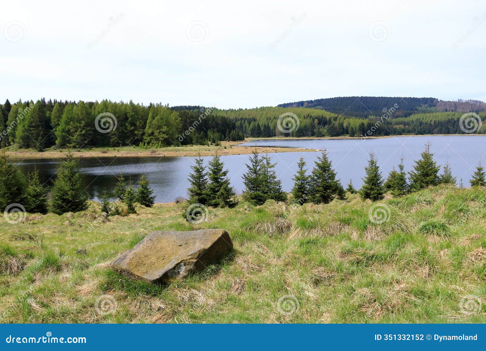The Dam of the Flaje Reservoir in Czech Republic Stock Photo - Image of ...