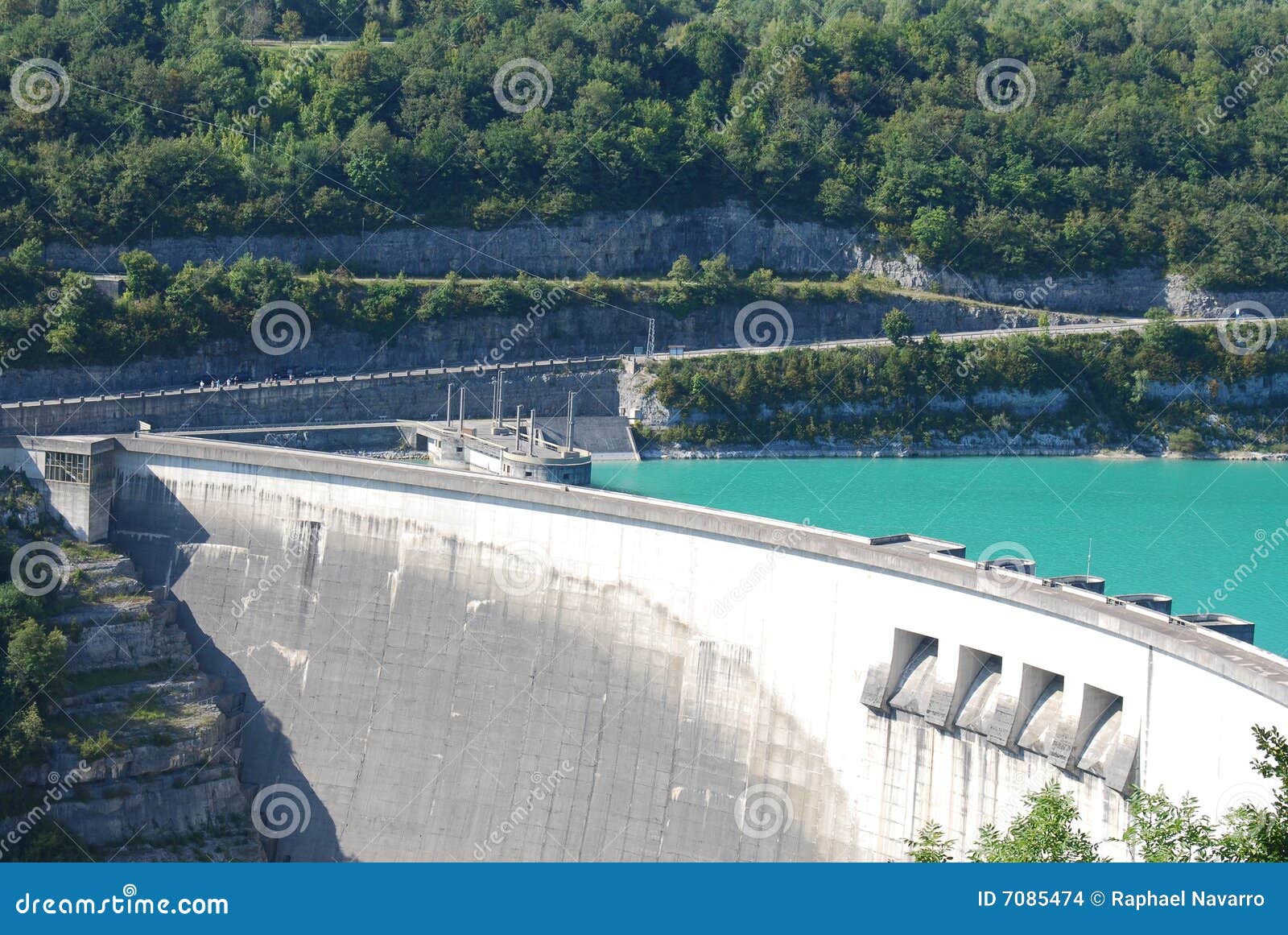 Dam in france stock photo. Image of generating, industrial - 7085474