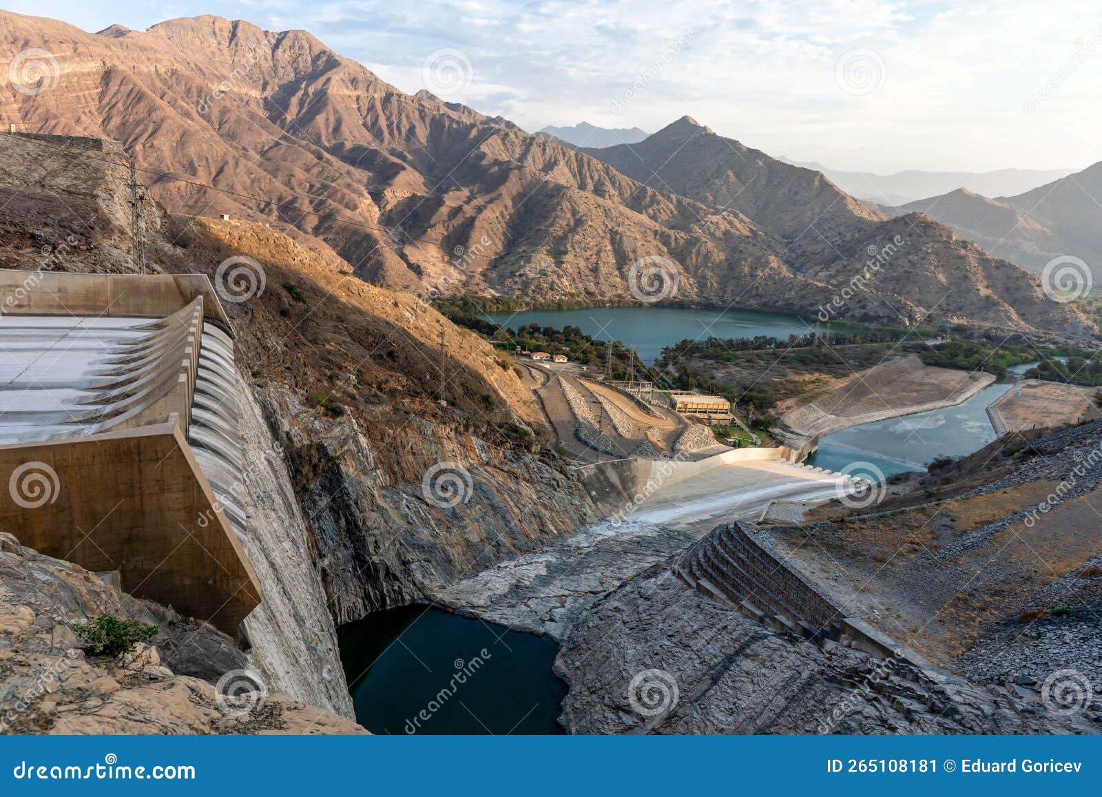 The Dam Gallito Ciego Spillway, Cajamarca, Peru Stock Image - Image of ...