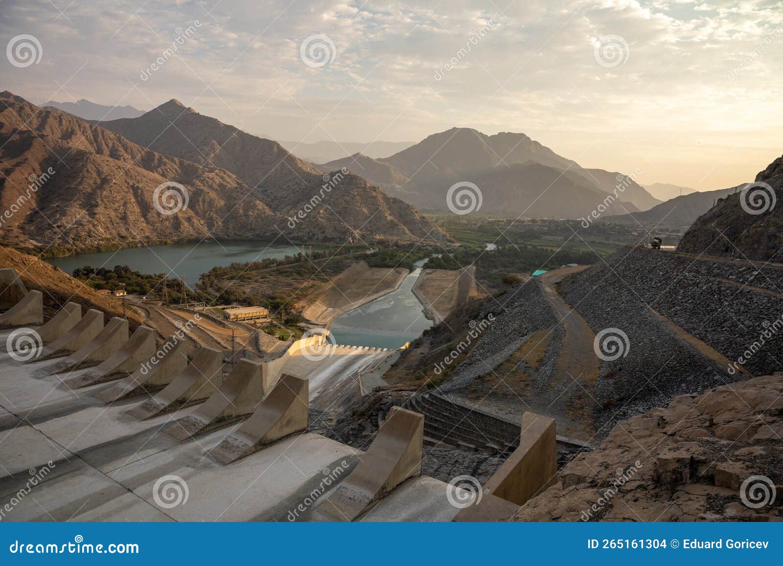 The Dam Gallito Ciego Spillway, Cajamarca, Peru Stock Photo - Image of ...