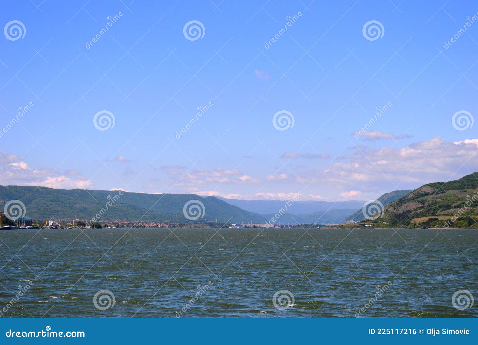 Dam on the Great River Danube Stock Photo - Image of construction ...