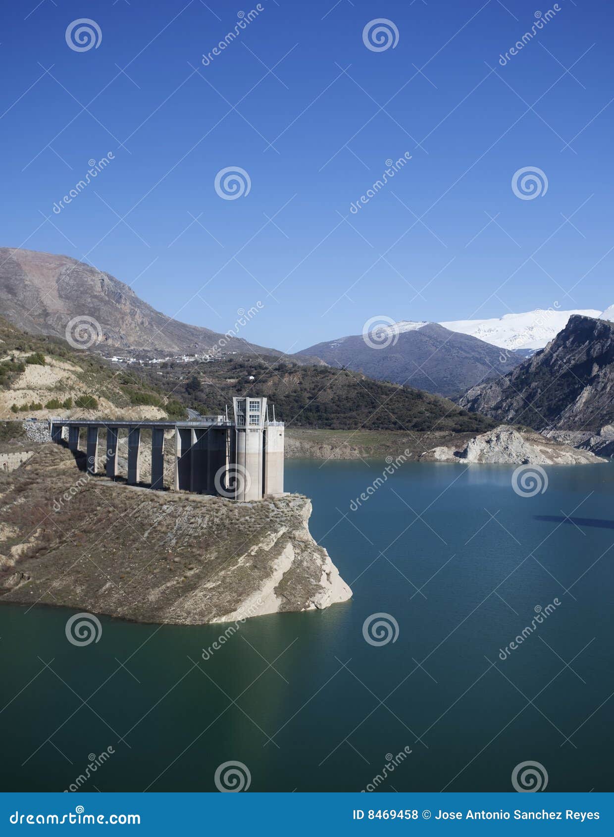 Dam at high altitude stock photo. Image of hydroelectric - 8469458
