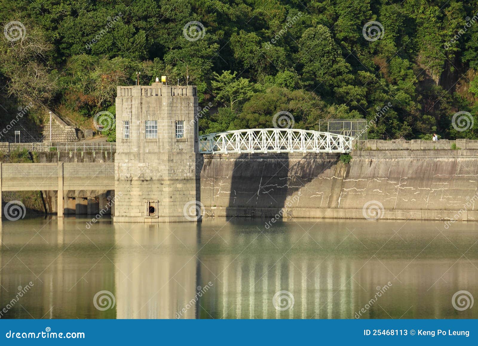 Dam in hongkong stock image. Image of landmark, industrial - 25468113