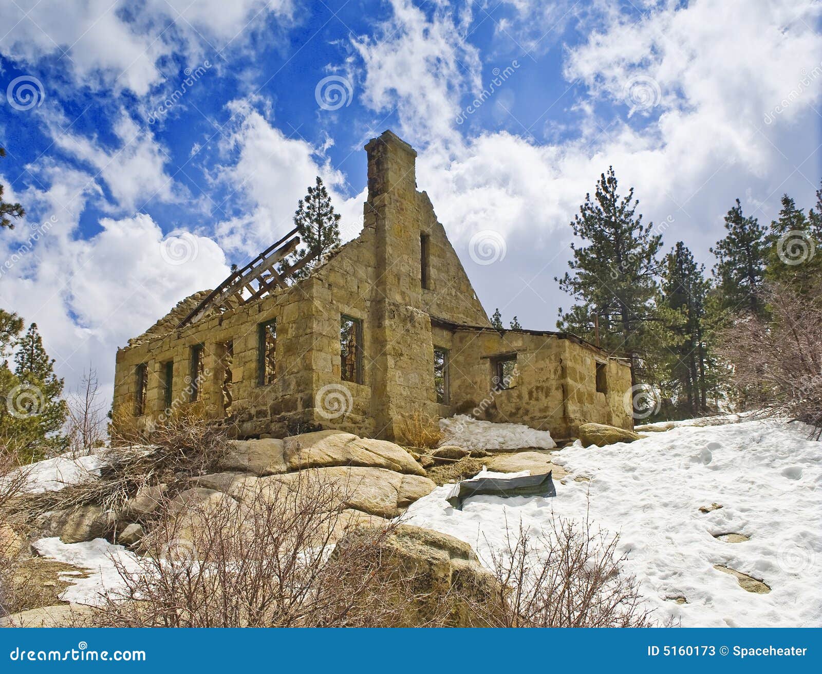 Dam Keeper S House, Big Bear Lake. CA Stock Image - Image of ...