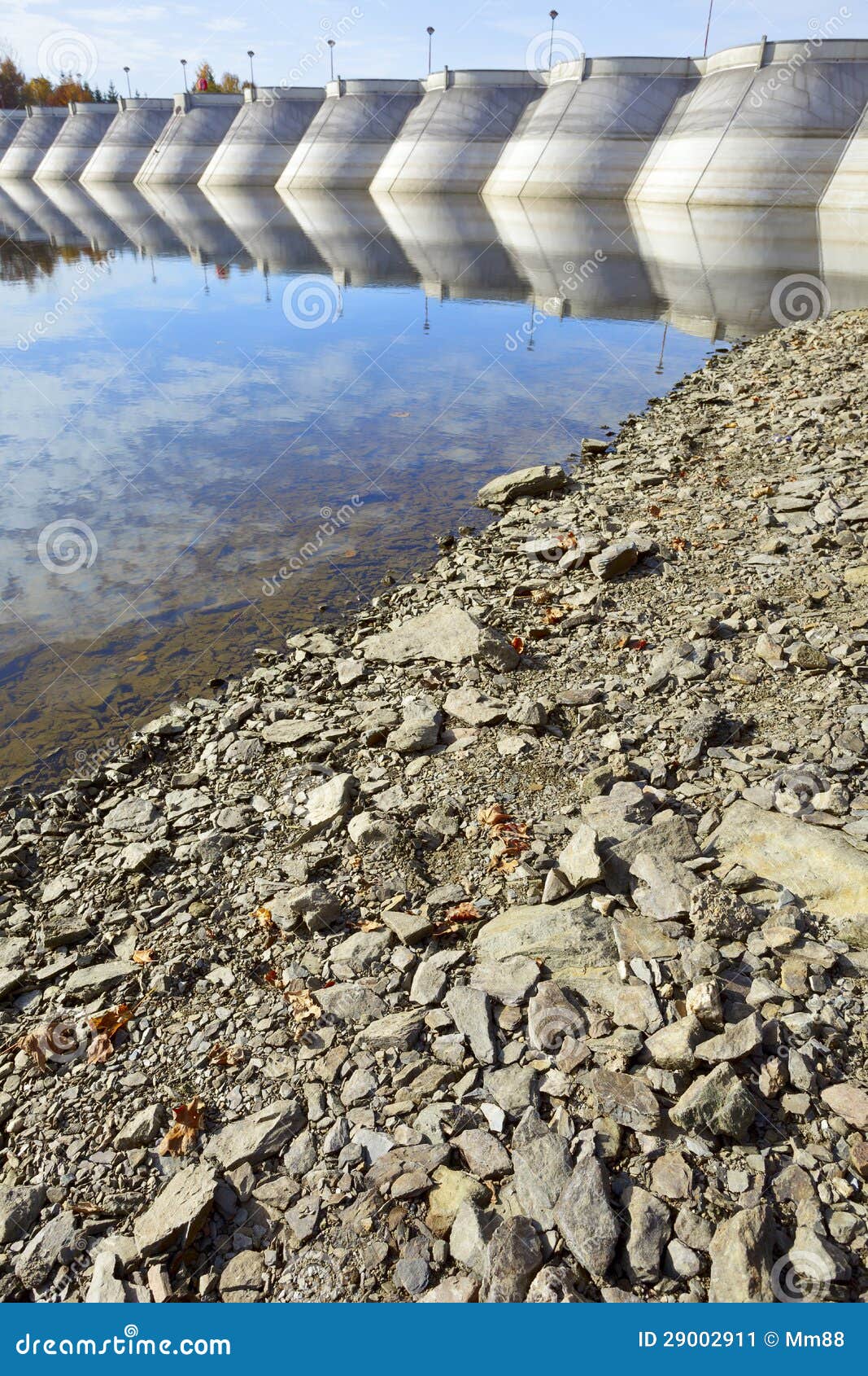 Dam on the lake stock image. Image of concrete, clear - 29002911
