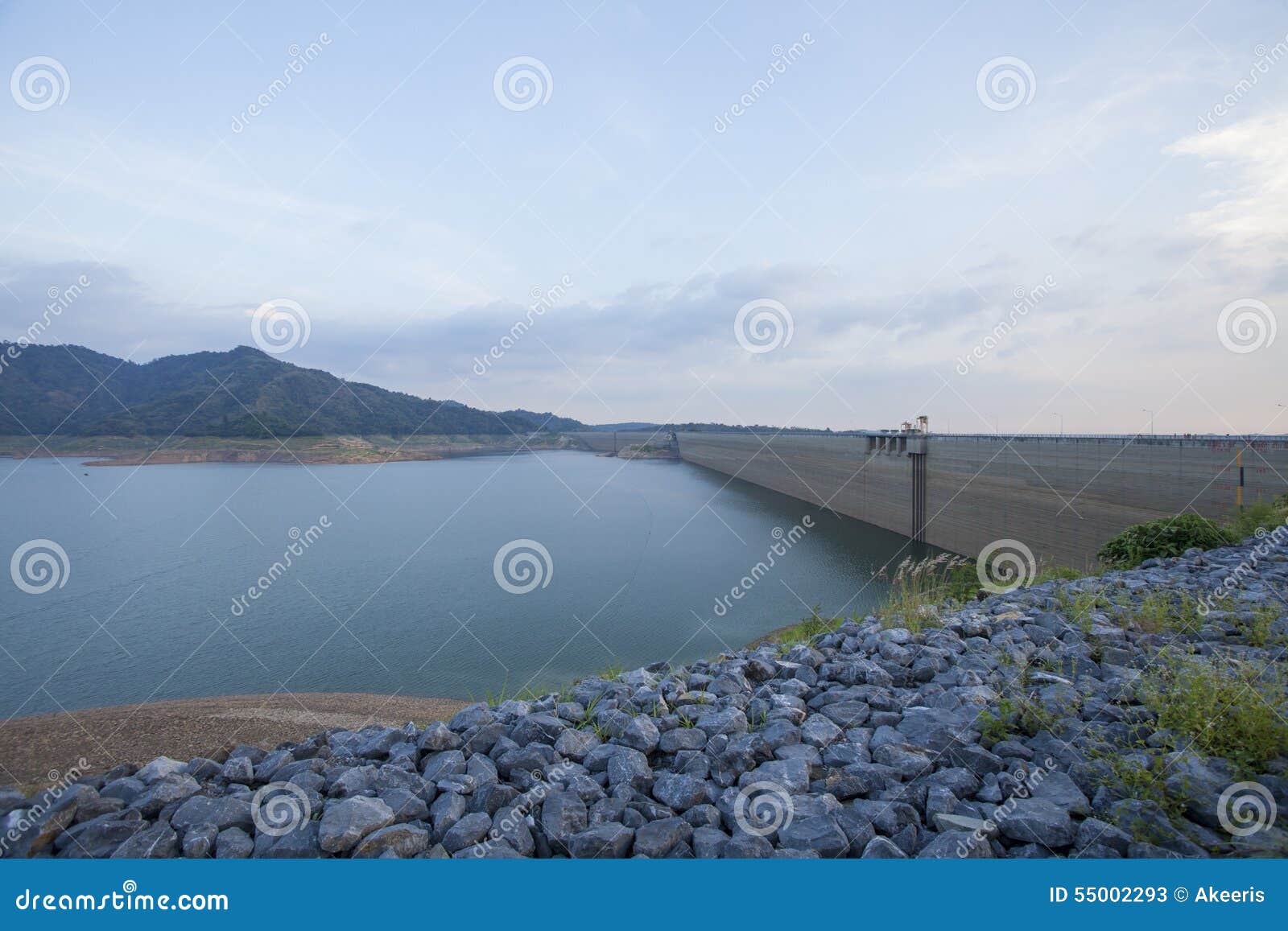 Dam stock image. Image of large, lake, renewable, power - 55002293