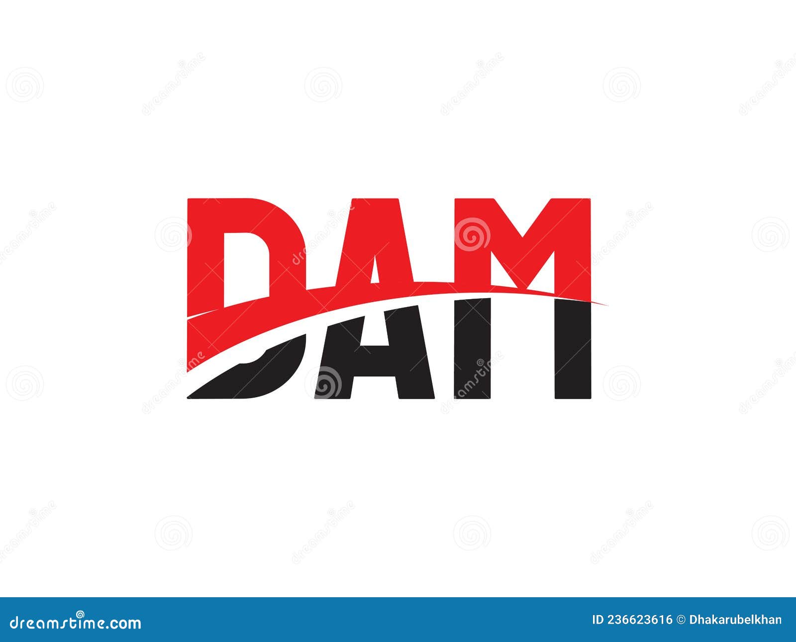 DAM Letter Initial Logo Design Vector Illustration Stock Vector ...