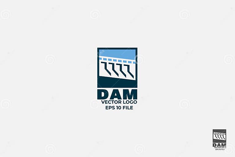 DAM VECTOR LOGO EPS 10 FILE Stock Illustration - Illustration of icon ...