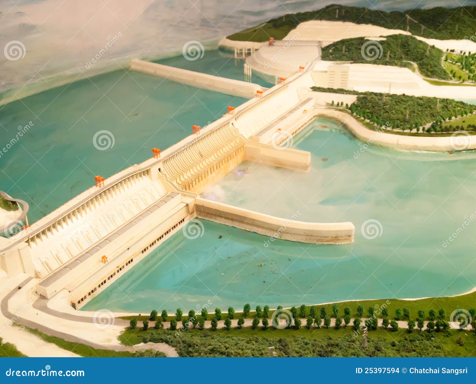 Dam Model Stock Images - Image: 25397594